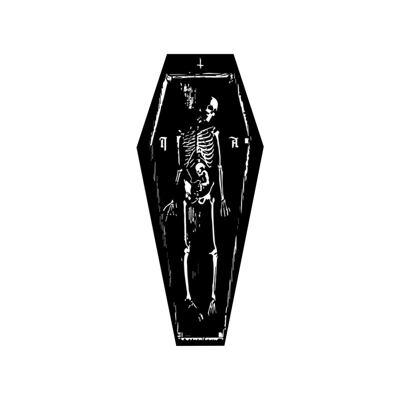 Ikohbadg Black Gothic Coffin Rug: Quick Dry and Non Slip Plush Mat for ...