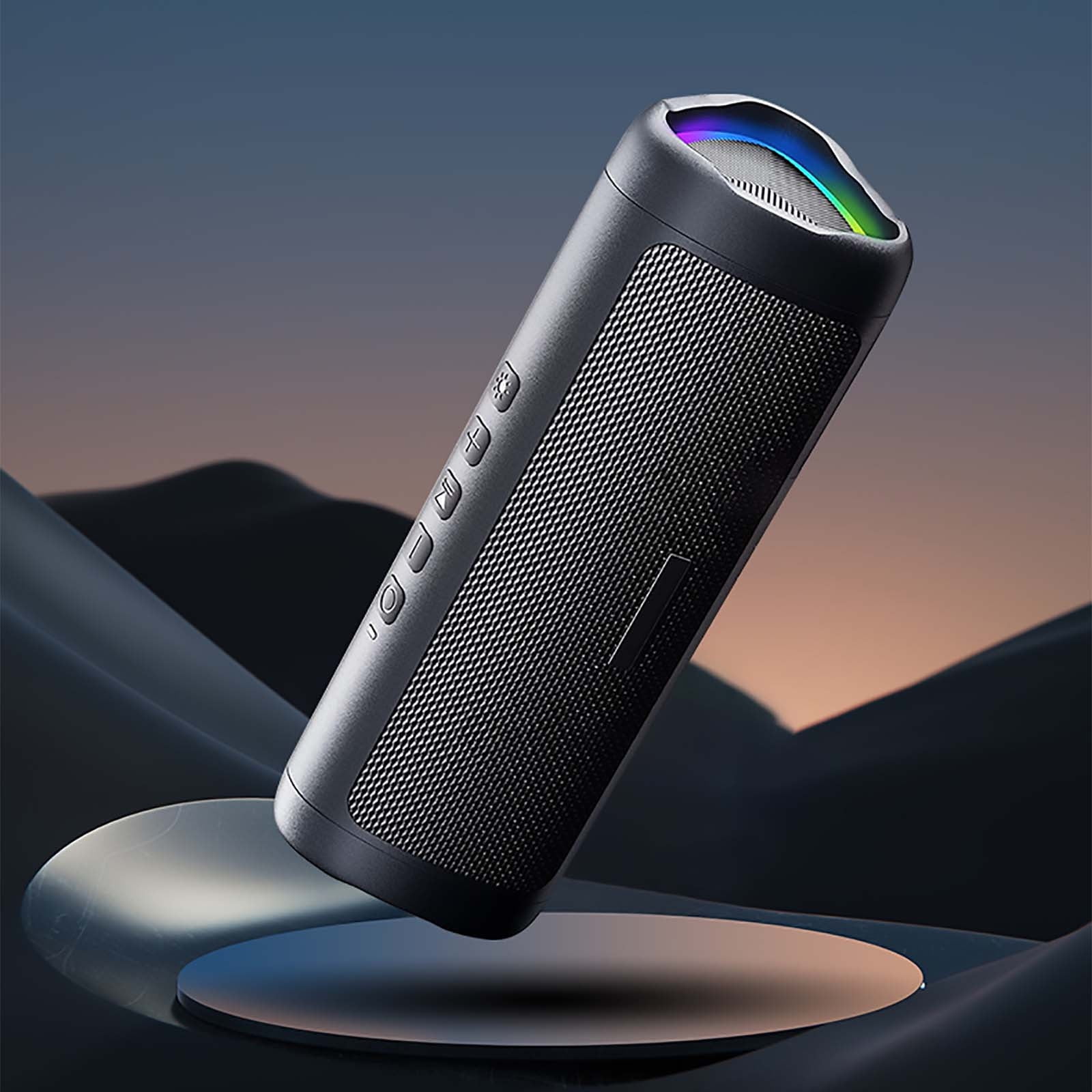 Ikohbadg Bluetooth 5.3 Speaker with HD Call Portable Bluetooth Speaker IPX5 Waterproof RGB Light ...