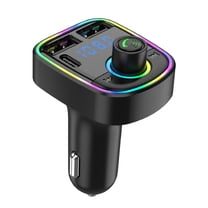 Bluetooth FM Transmitter Car Kit - Wireless Radio Adapter with Dual USB ...