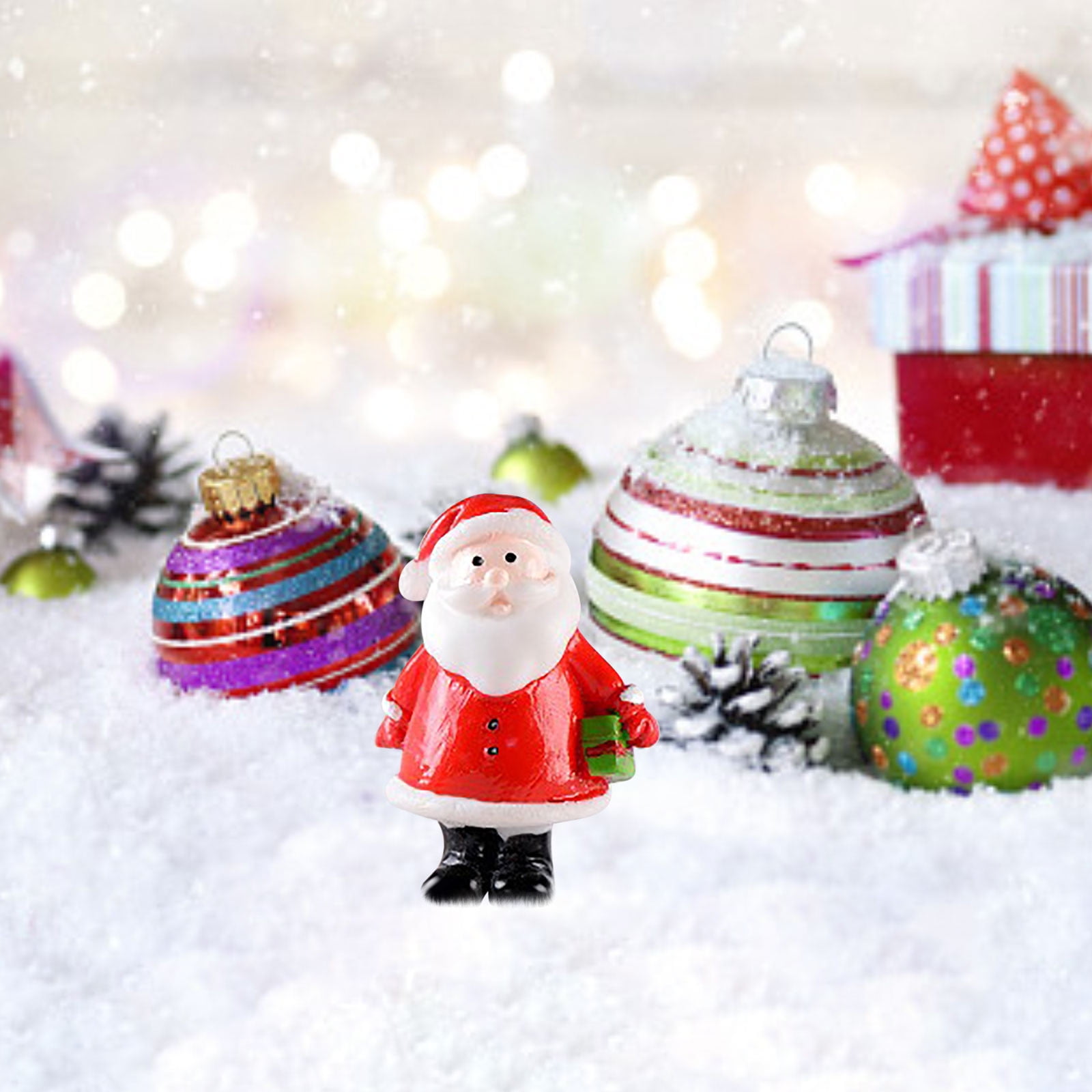 Ikohbadg Christmas Miniature Figurines, Mini Christmas Santa Claus ...