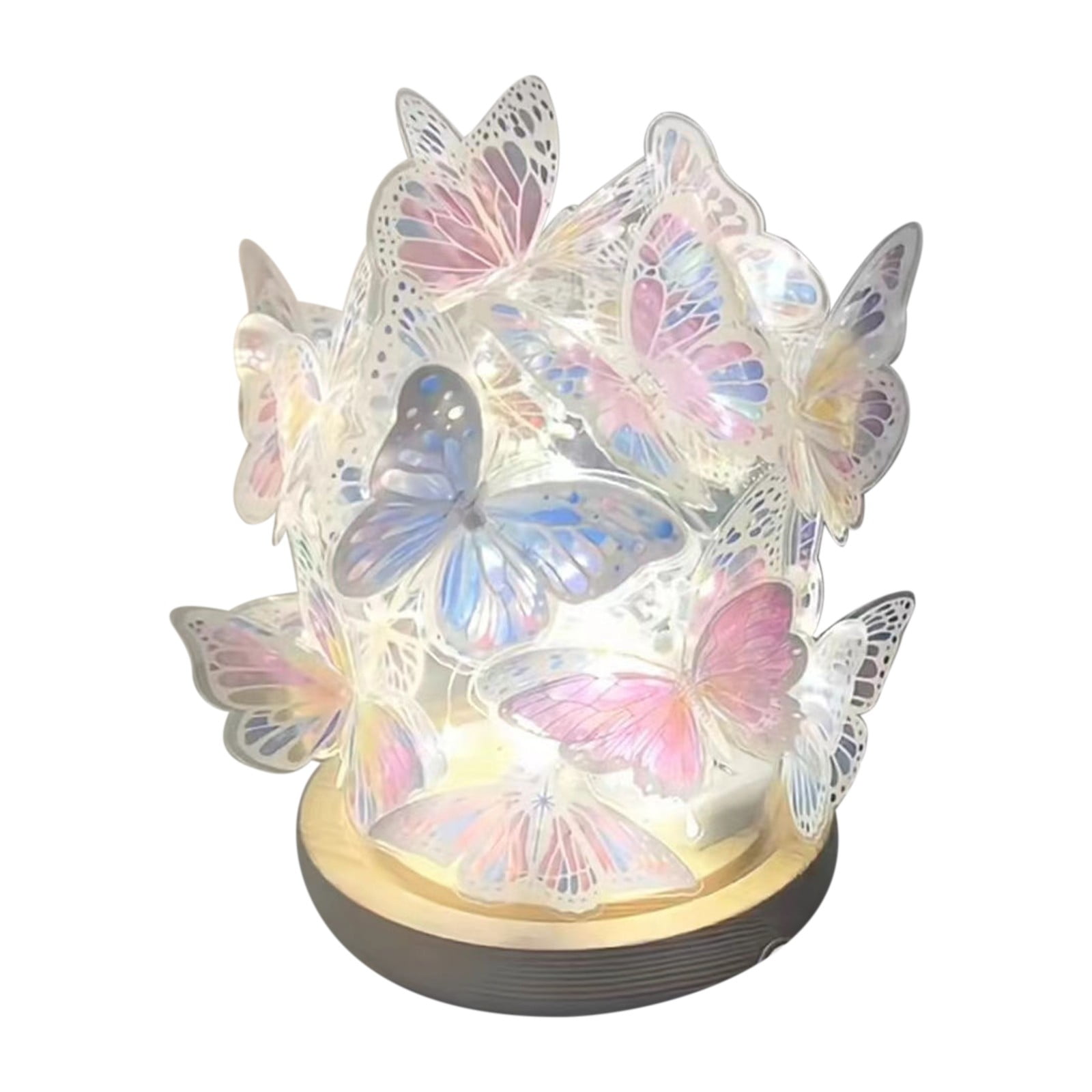 Ikohbadg Colorful Butterflies Night Light DIY Craft Kit, Romantic LED ...