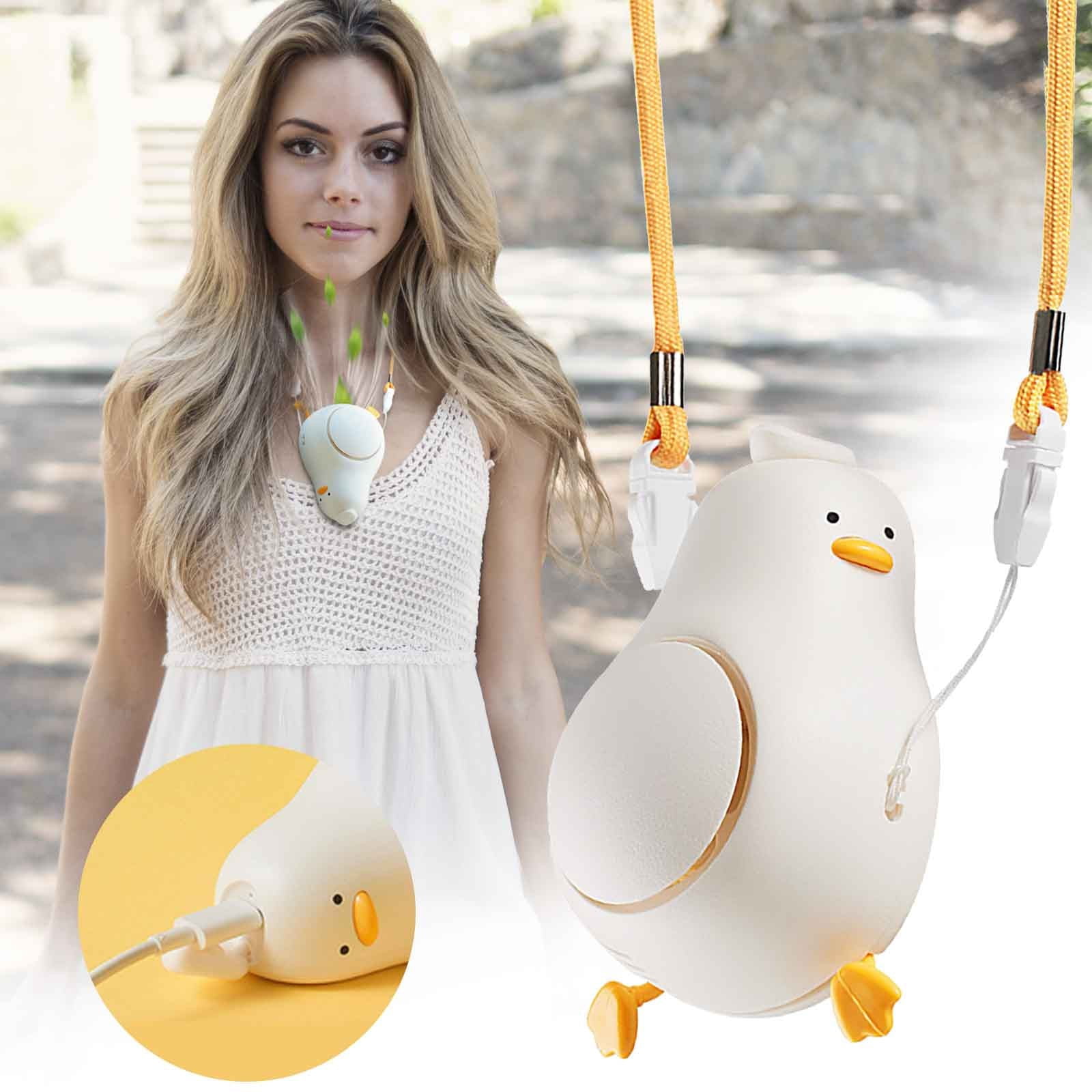 Ikohbadg Cute Duck-Shaped Mini USB Fan with Adjustable Speed, Portable ...