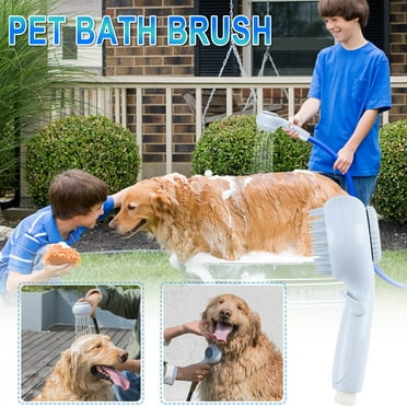 Aquapaw Dog Bath Brush Pro - Sprayer and Scrubber Tool in One - Indoor ...