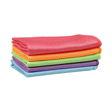 Dianli Microfiber Dish Cloth Set of 5 Thick Absorbent Kitchen Cleaning ...