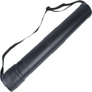 DEWEL Telescoping Drawing Poster Tube, Waterproof Plastic, Light, Black ...