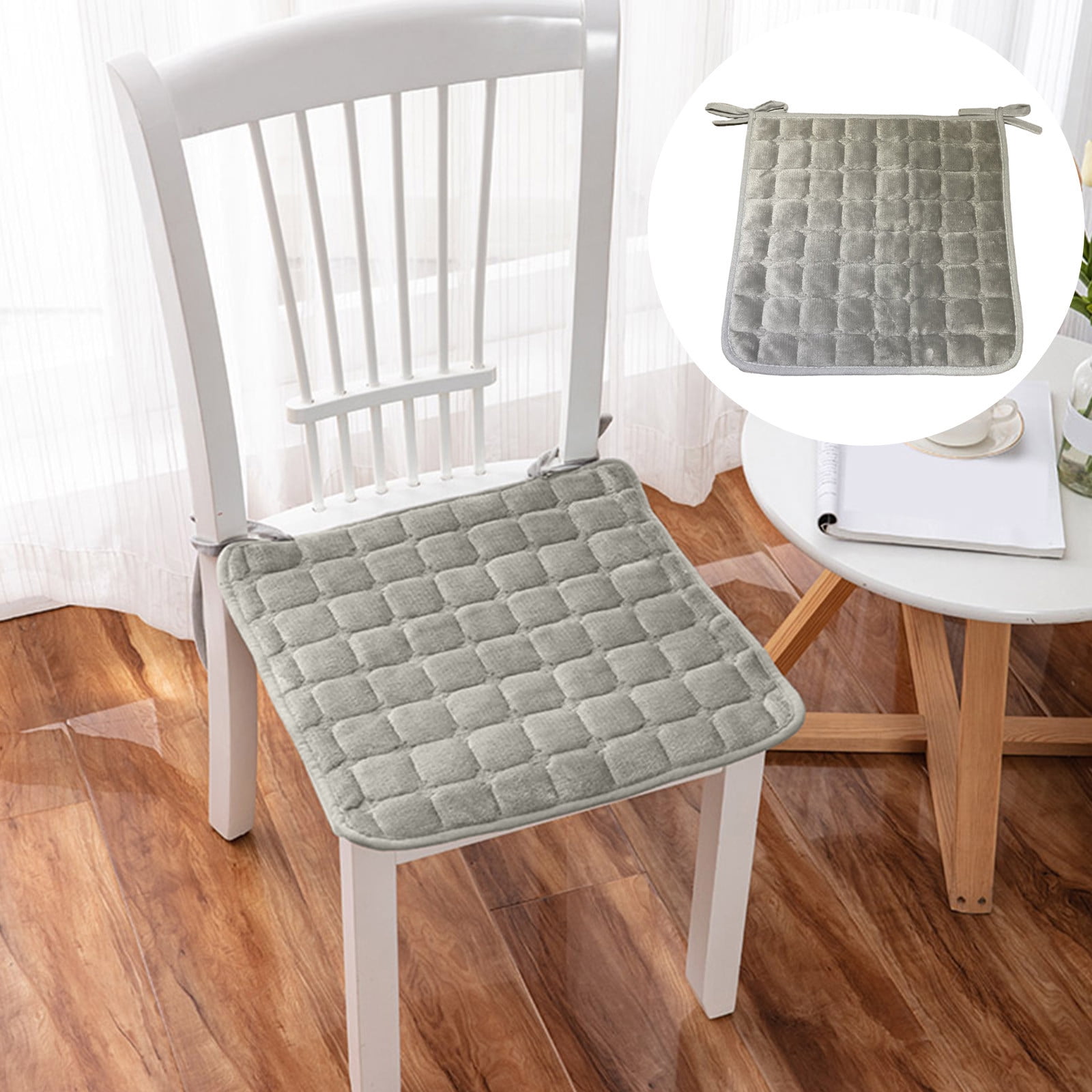 Ikohbadg Flannel Seat Cushions Fall and Winter Plushs Chair Cushions ...