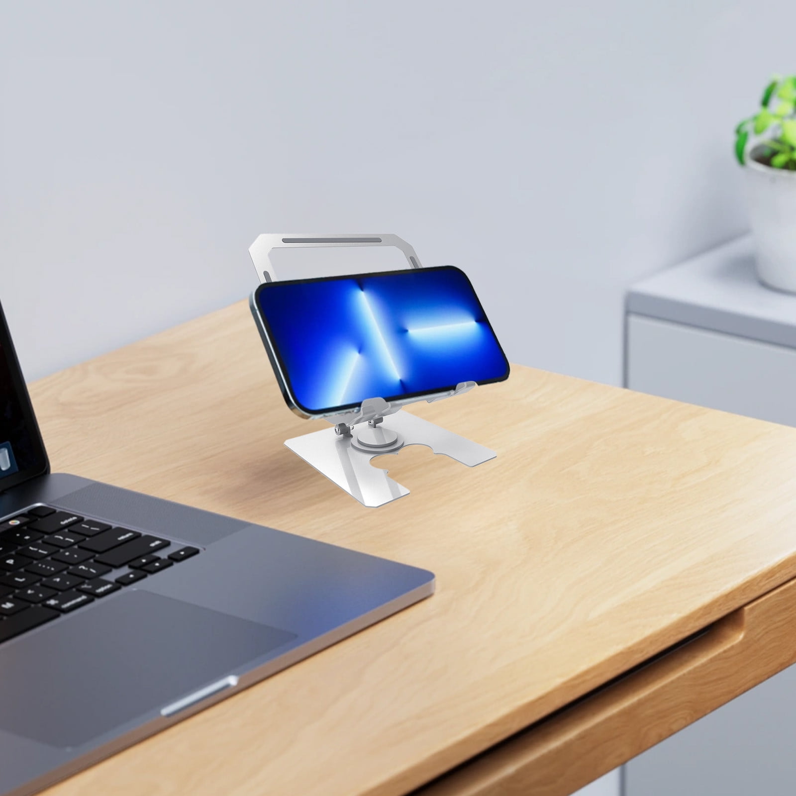 Ikohbadg Foldable Metal Cell Phone Stand, Adjustable Tablet and Phone ...