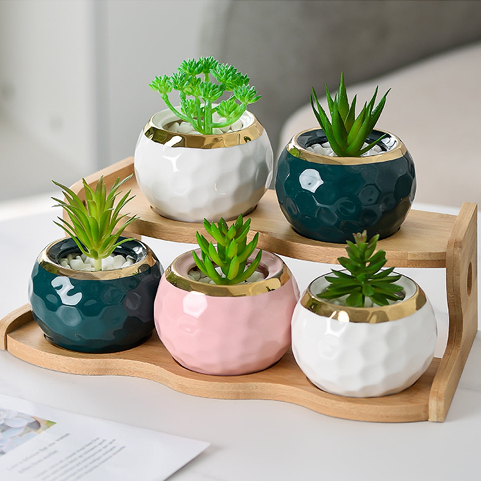 Ikohbadg Home Small Flower Rack for Succulents, Stylish Window Table ...