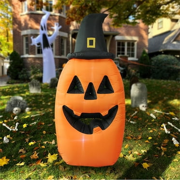 HomCom Tall Haunted Tree Outdoor Lighted Halloween Yard Inflatable ...