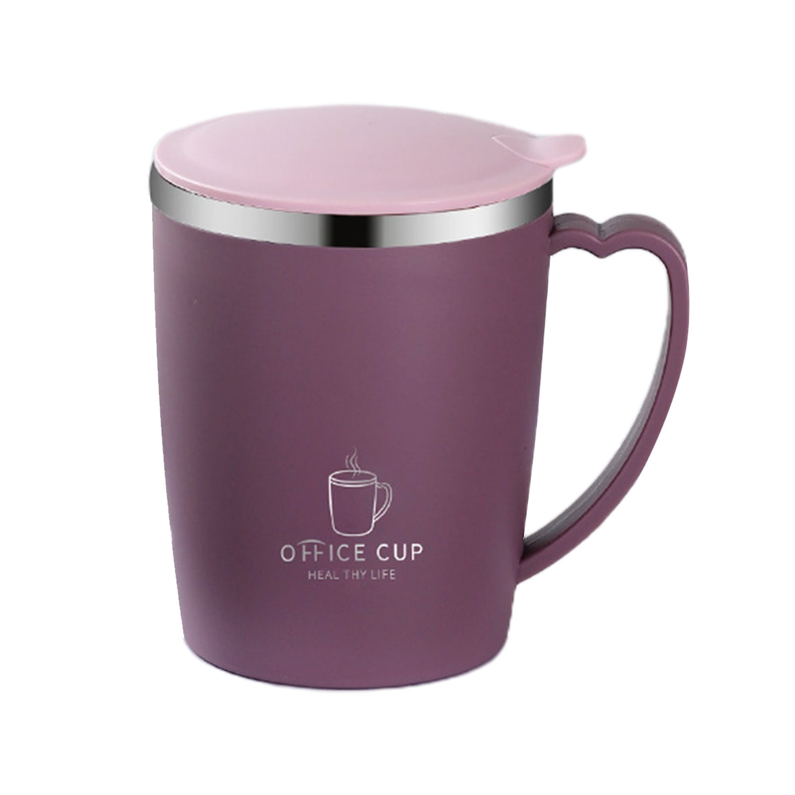 Ikohbadg Insulated Coffee Mug with Lid, Travel Coffee Mug with Handle ...