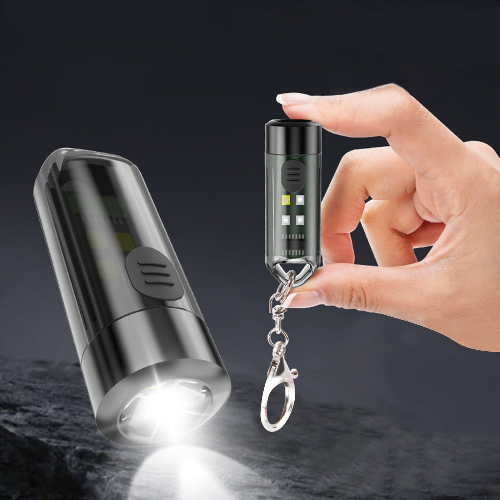 Ikohbadg Keychain Flashlight, 80 Lumen Keychain Light, Mini Flashlight ...