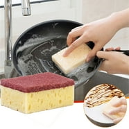 Daradara 24 Pcs Sponges for Dishes, 3.94Inch x 2.8Inch x 1.2Inch Dual ...
