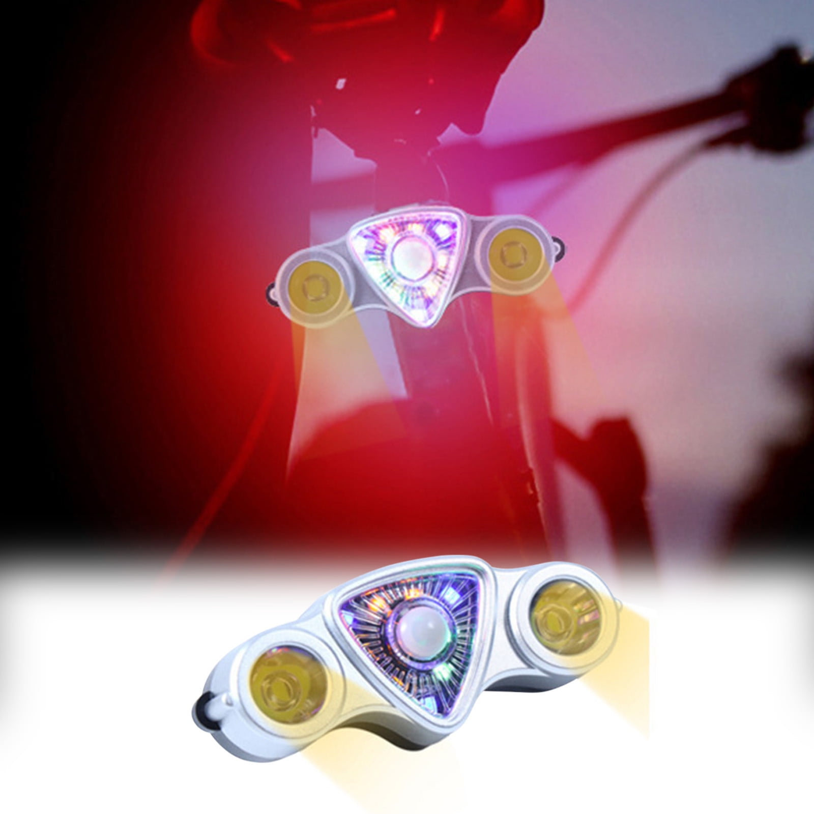 Ikohbadg Most Powerful USB Rechargeable Bike Headlight with 9+2 LEDs ...