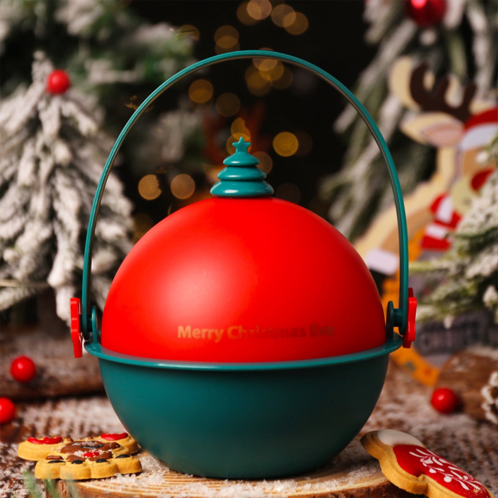 Ikohbadg Multicolor Plastic Christmas Apples Gift Box, Christmas Eve ...