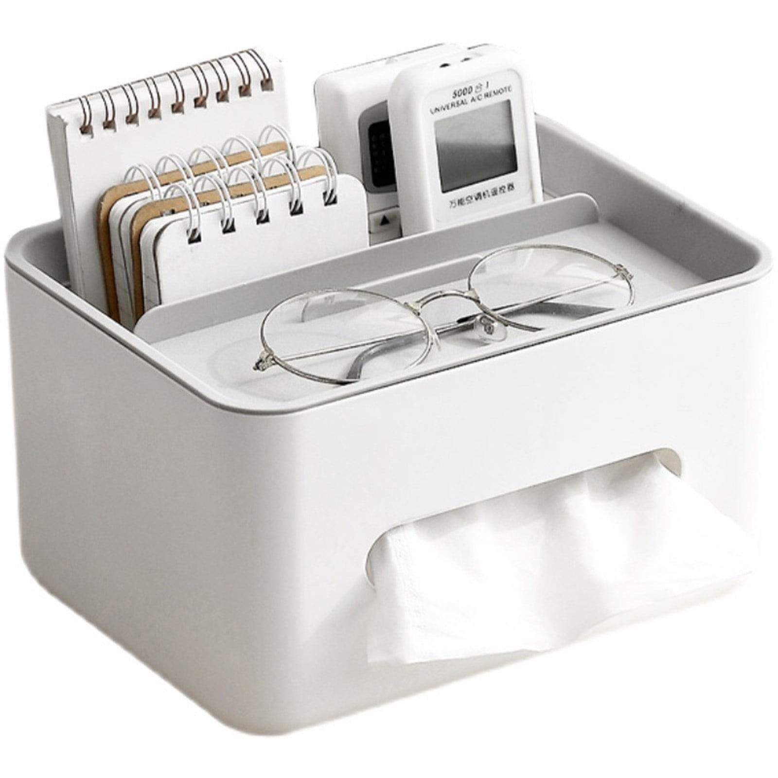 Ikohbadg Multifunctional Tissue Box Organizer Caddy, Tissue Box Cover ...