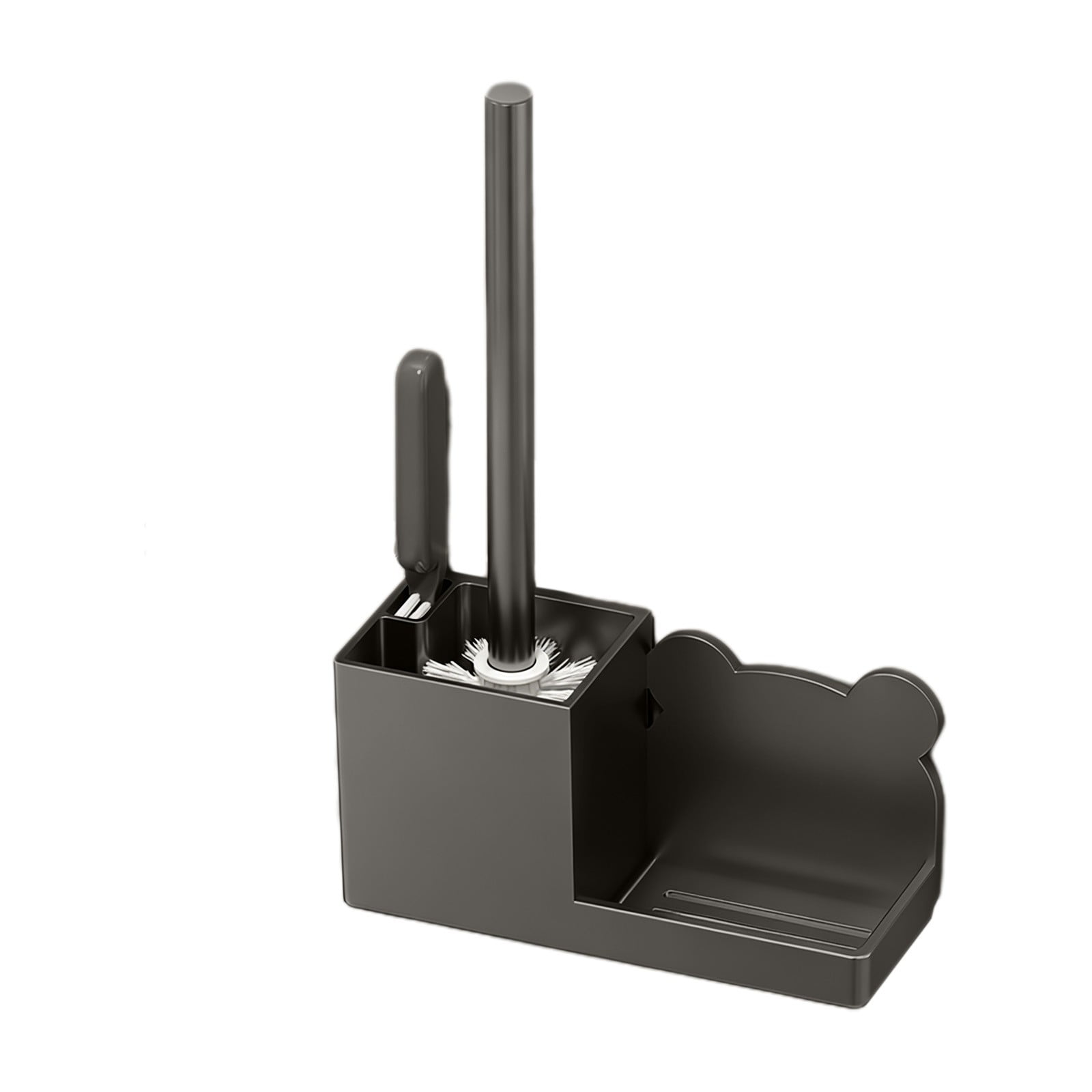 Ikohbadg Plastic Toilet Brush Holder, Wall-Mounted Bathroom Cleaning ...