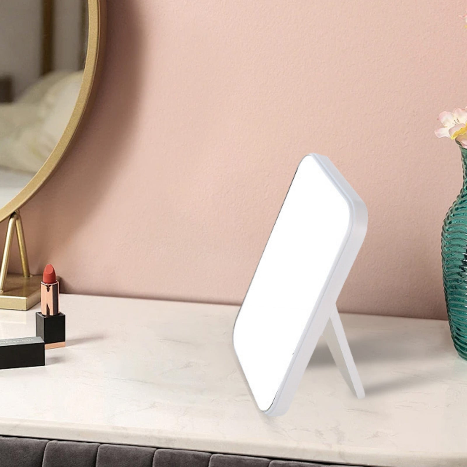 Ikohbadg Portable Desktop Makeup Mirror for Women Foldable Dressing ...