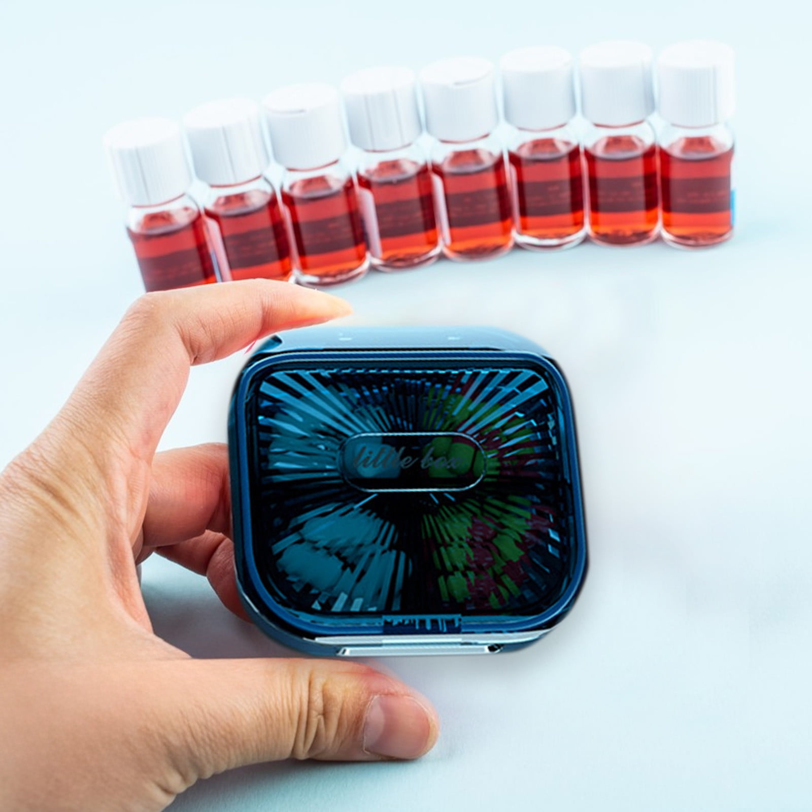 Ikohbadg Portable Mini Storage Box with Compartments Sealed Padding ...