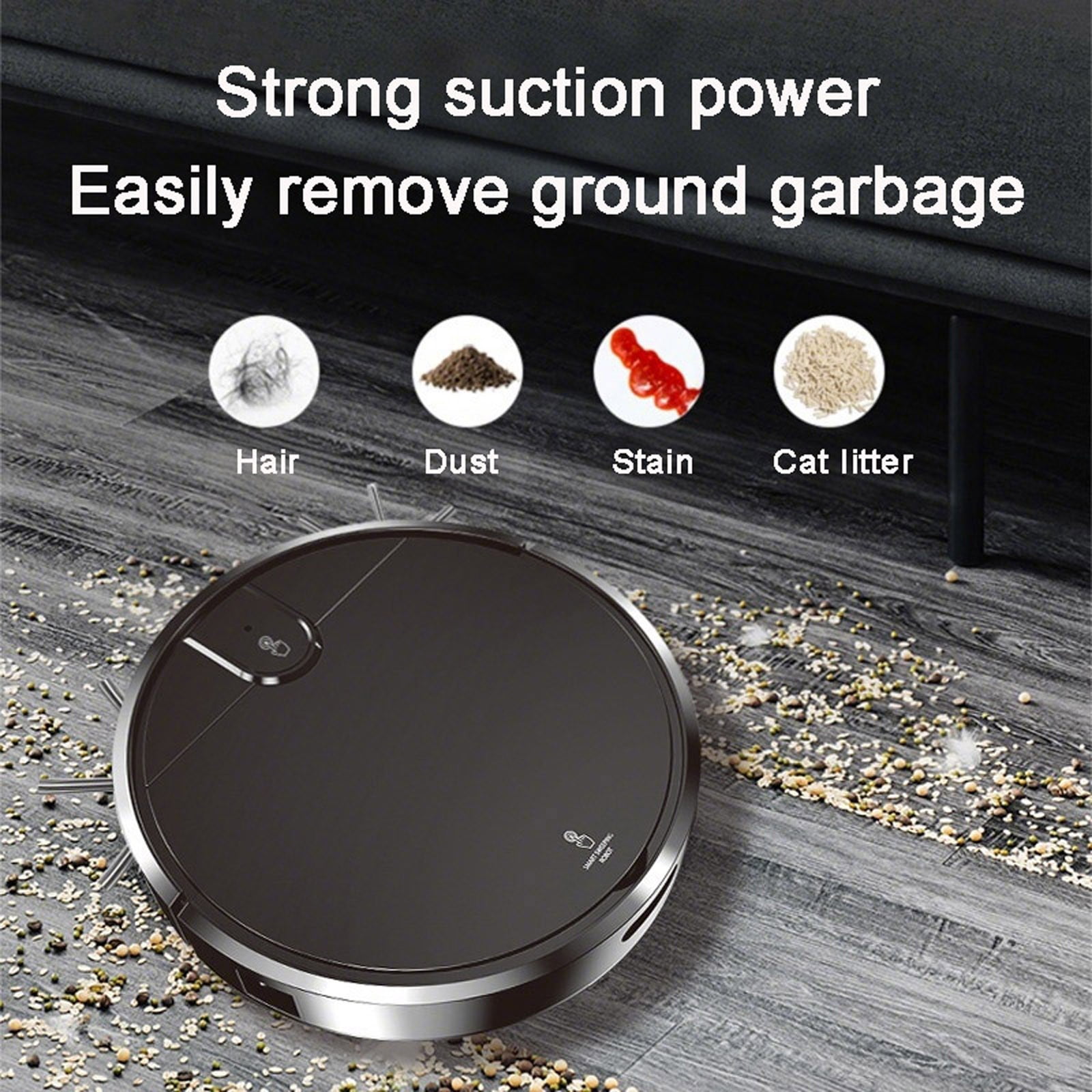 Ikohbadg Rechargeable Robot Vacuum Cleaner with Suction and Mopping ...