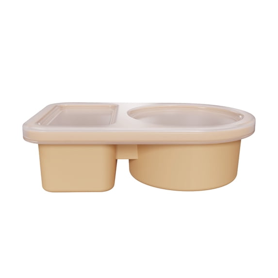 Ikohbadg Silicone Double Compartment Sauces Container, Portable Food ...