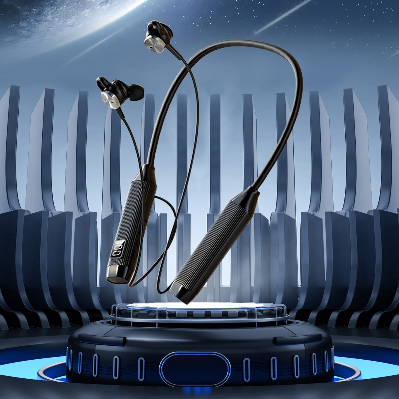 Ikohbadg Sports Bluetooth Earphones Long Battery Waterproof Neck ...