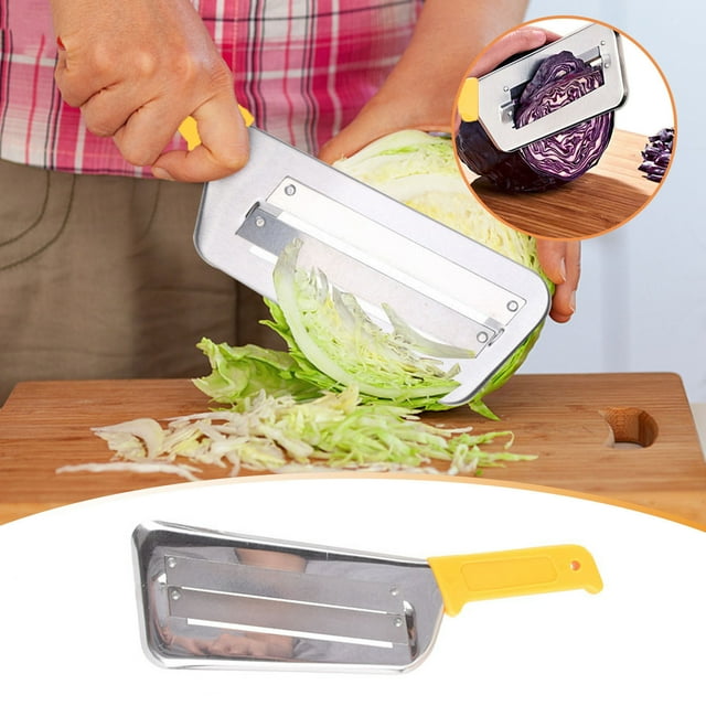 Ikohbadg Stainless Steel Double Blade Vegetable Slicing Knife Powerful ...