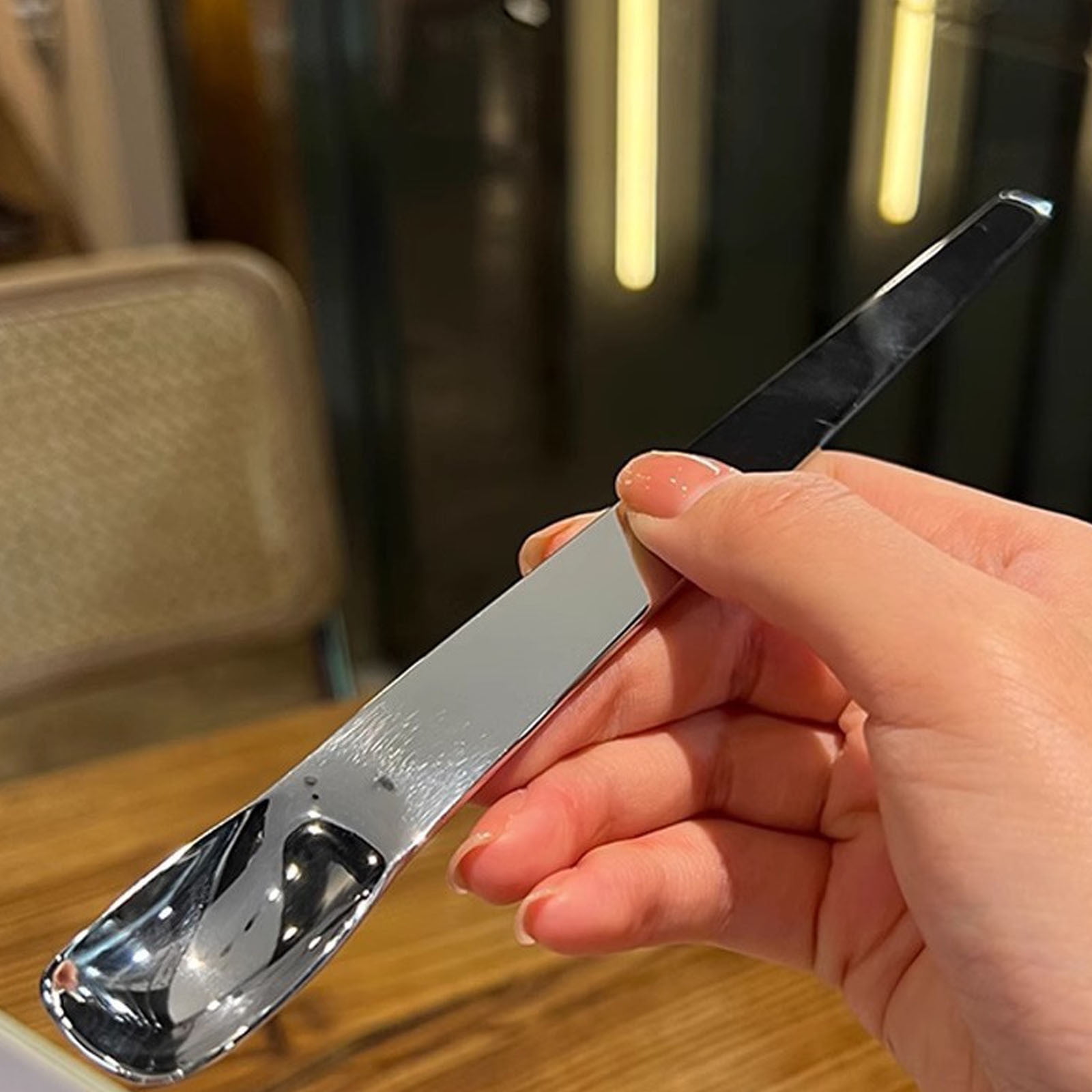 Ikohbadg Stainless Steel Spoon Set, Versatile Stirring Spoon, Round ...