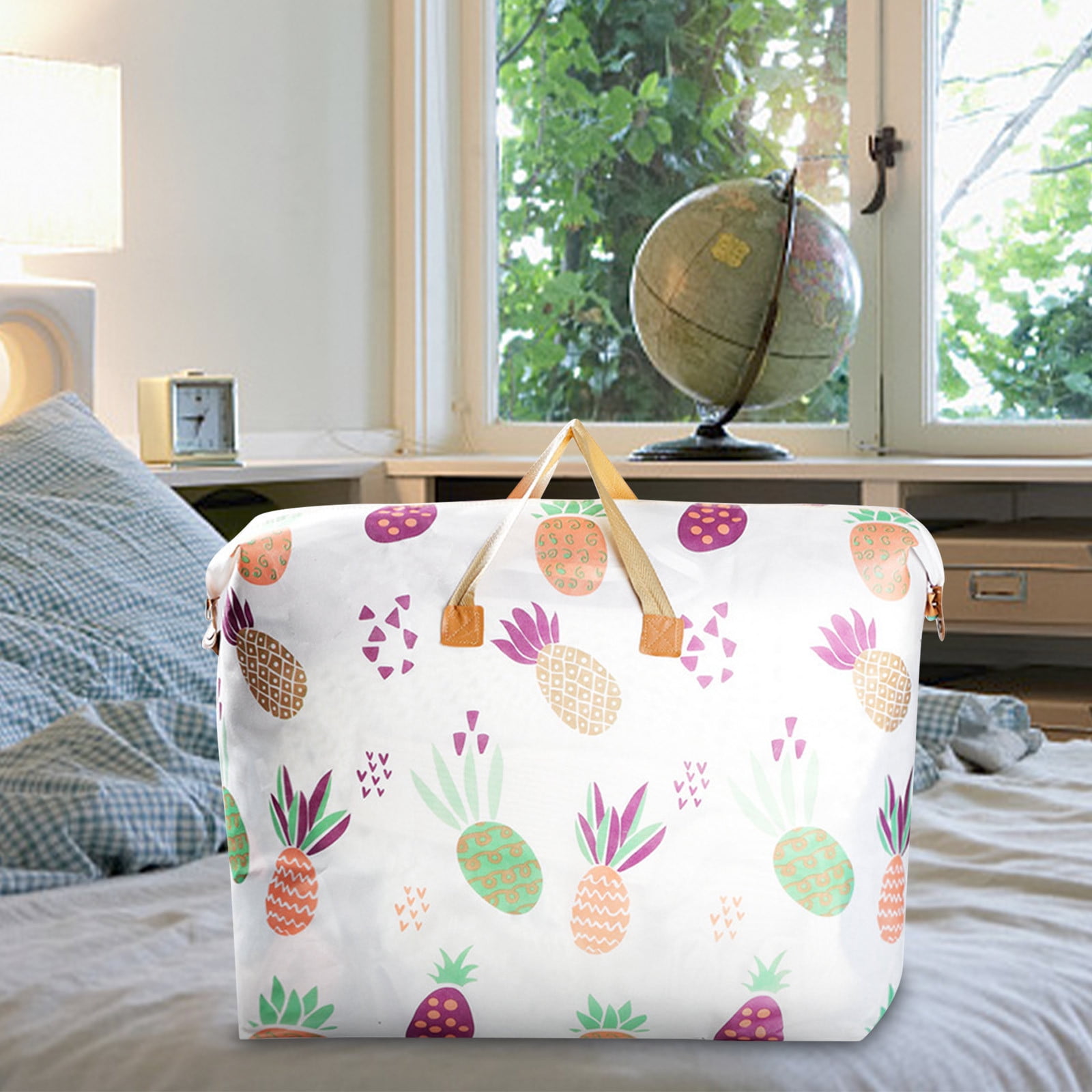 Ikohbadg Thick Comforter Storage Bag, Under Bed Organizer for Quilts ...