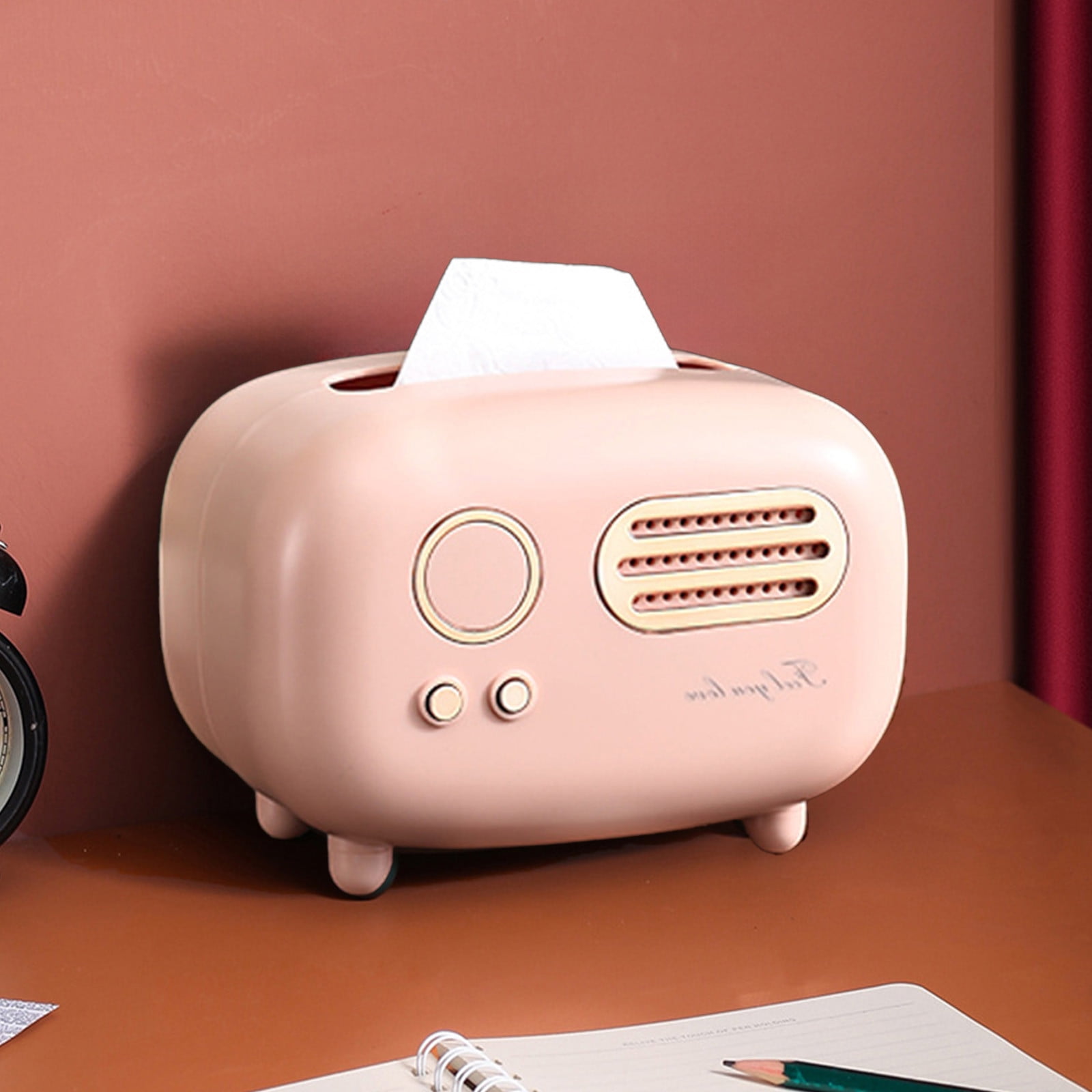 Ikohbadg Vintage Radio Tissue Box Organizer - Luxury Household Decor ...