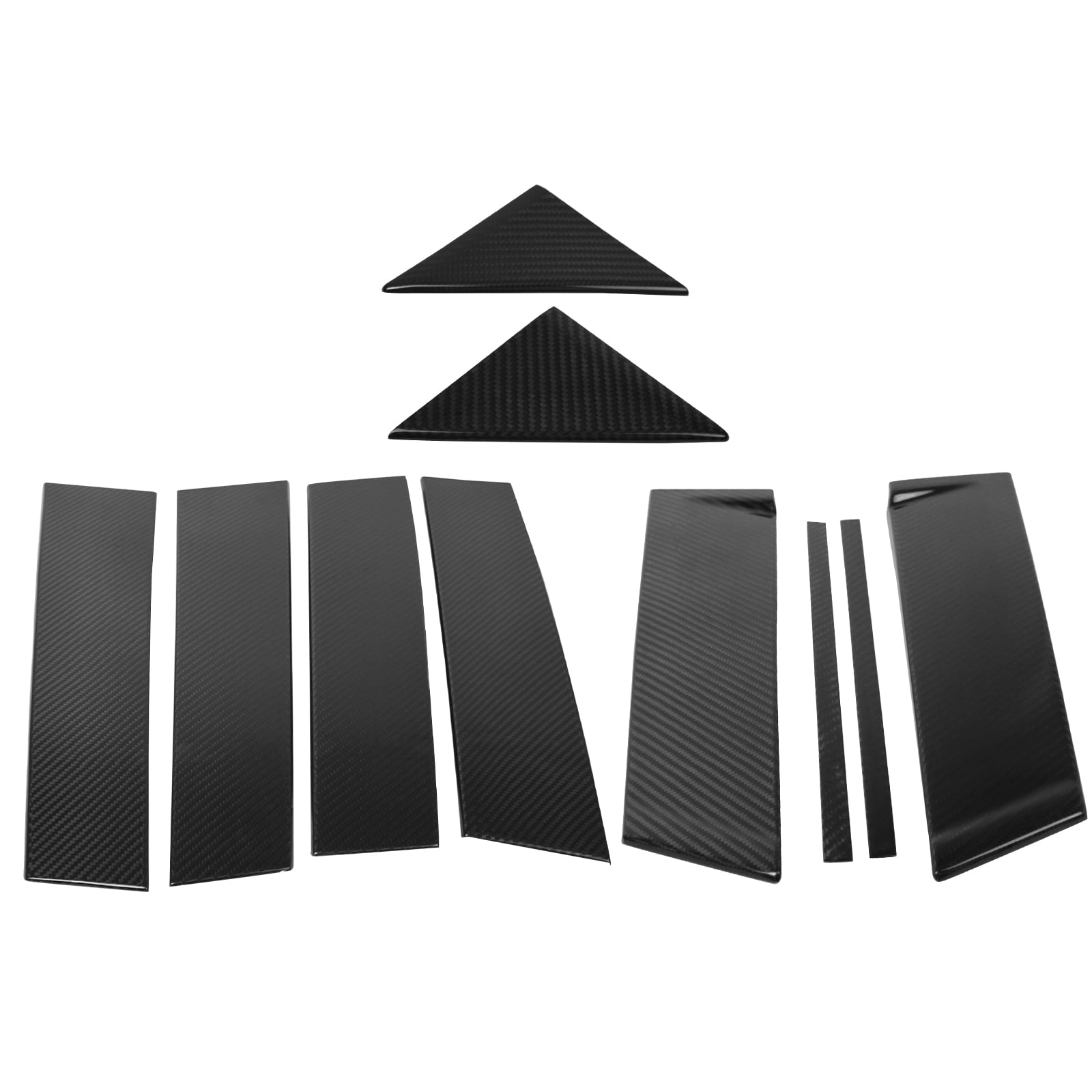 Ikon Motorsports 10PCS Exterior Side Door Window Pillar Posts Molding ...
