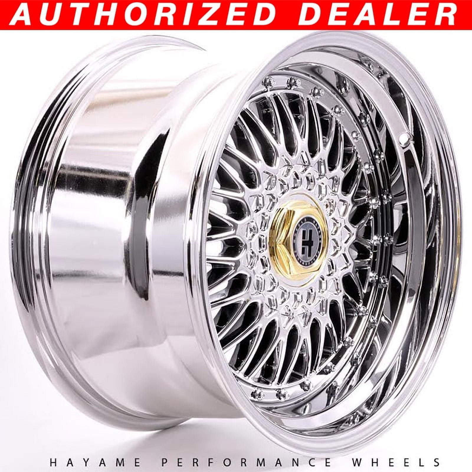 Ikon Motorsports 17x10 Hayame Performance Wheel Rims Chrome Face Chrome ...