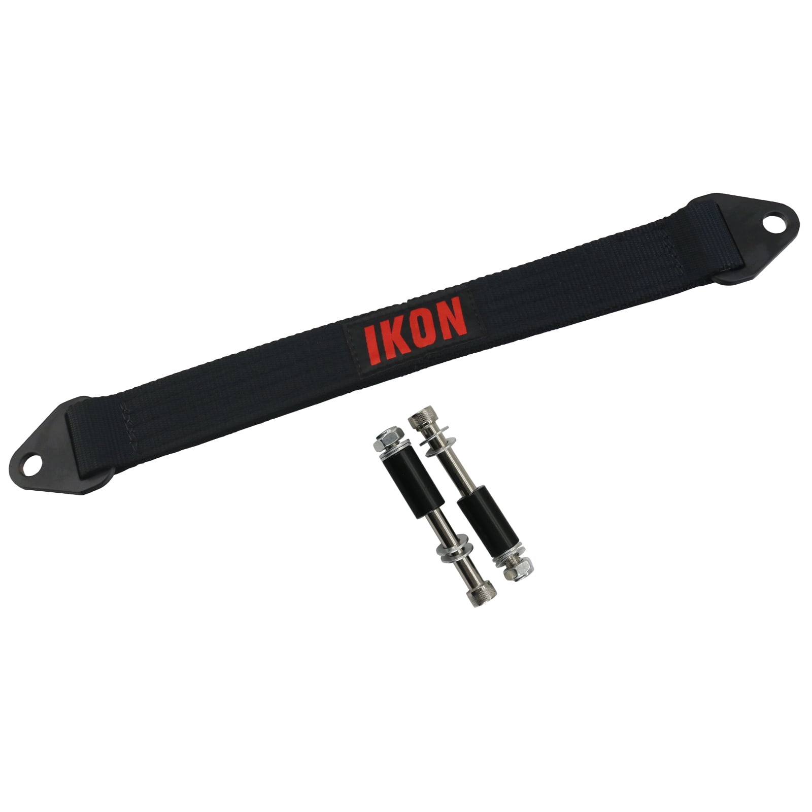 Ikon Motorsports 18" Black Limit Strap w/ Shock Bolts Fits Trucks SUVs ...