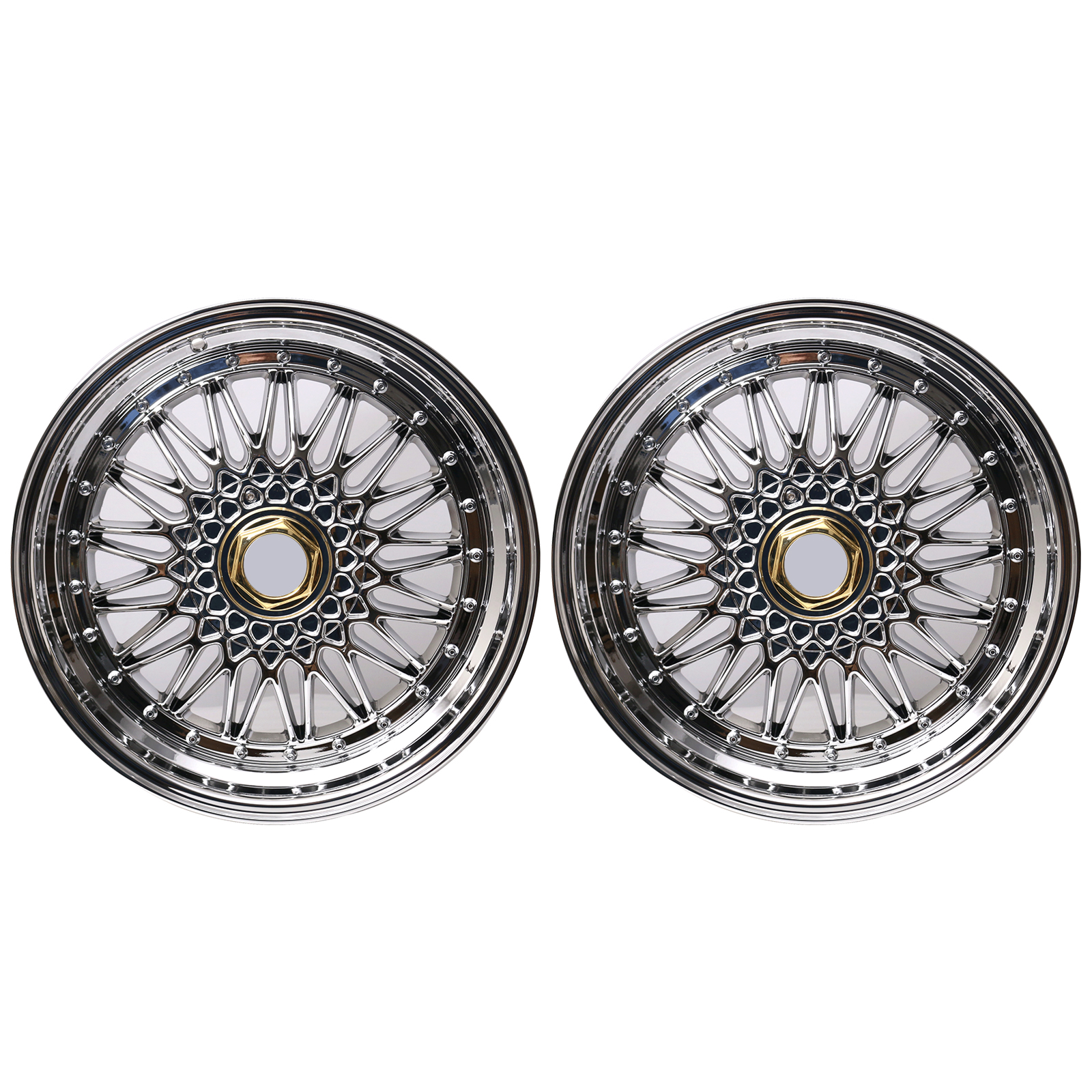 Ikon Motorsports (2) 18X8.0 +35 5X114.3 / 5X120 Step Lip Deep Dish Mesh ...