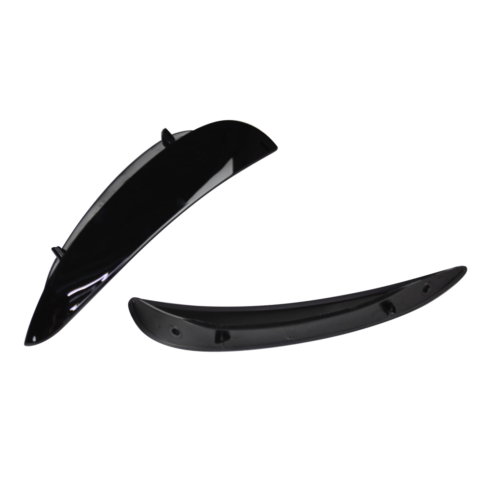 Ikon Motorsports 2PC Front Bumper Canards Vent Corner Flaps Compatible ...