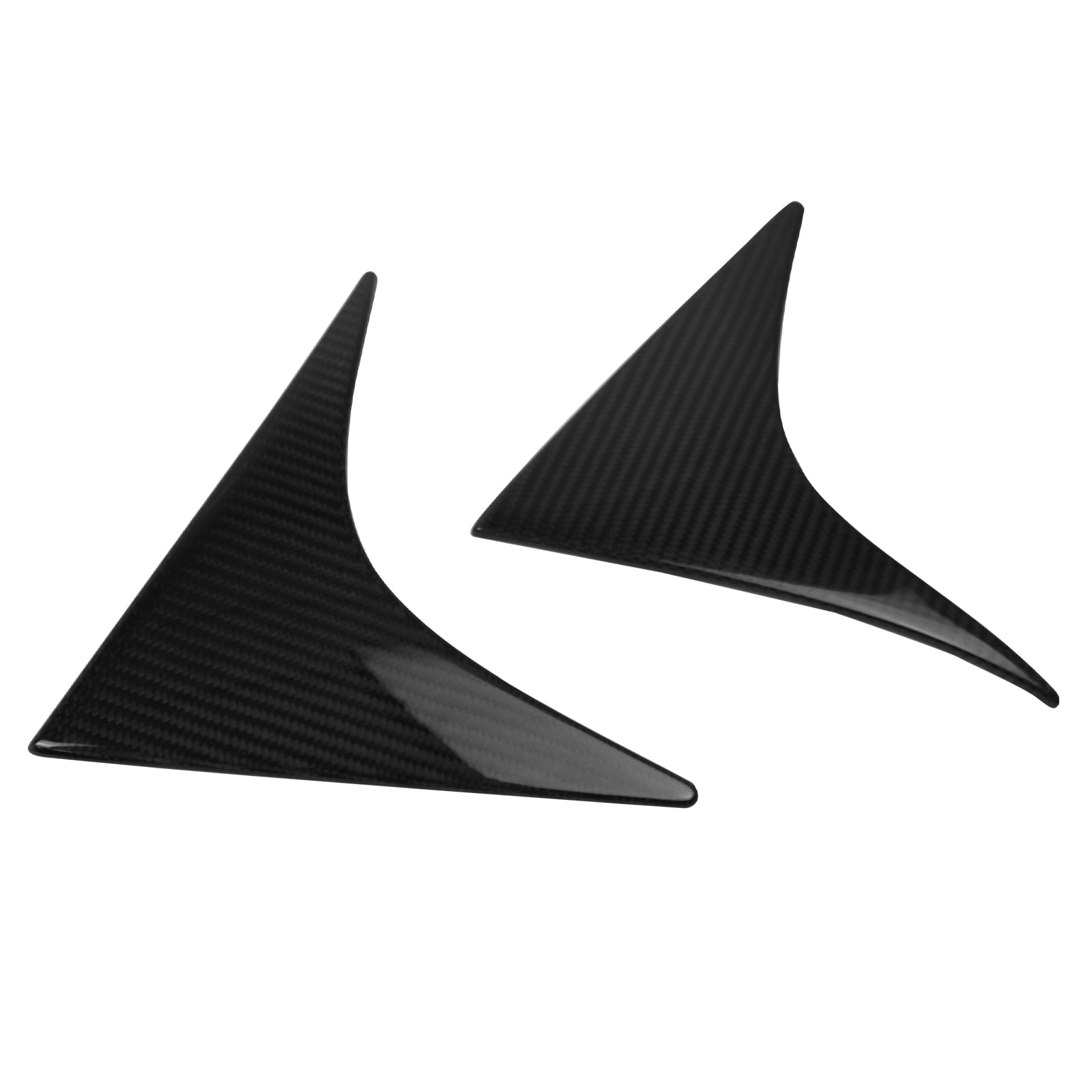 Ikon Motorsports 2PCS Exterior Rear Spoiler Triangle Trim Cover Strip ...