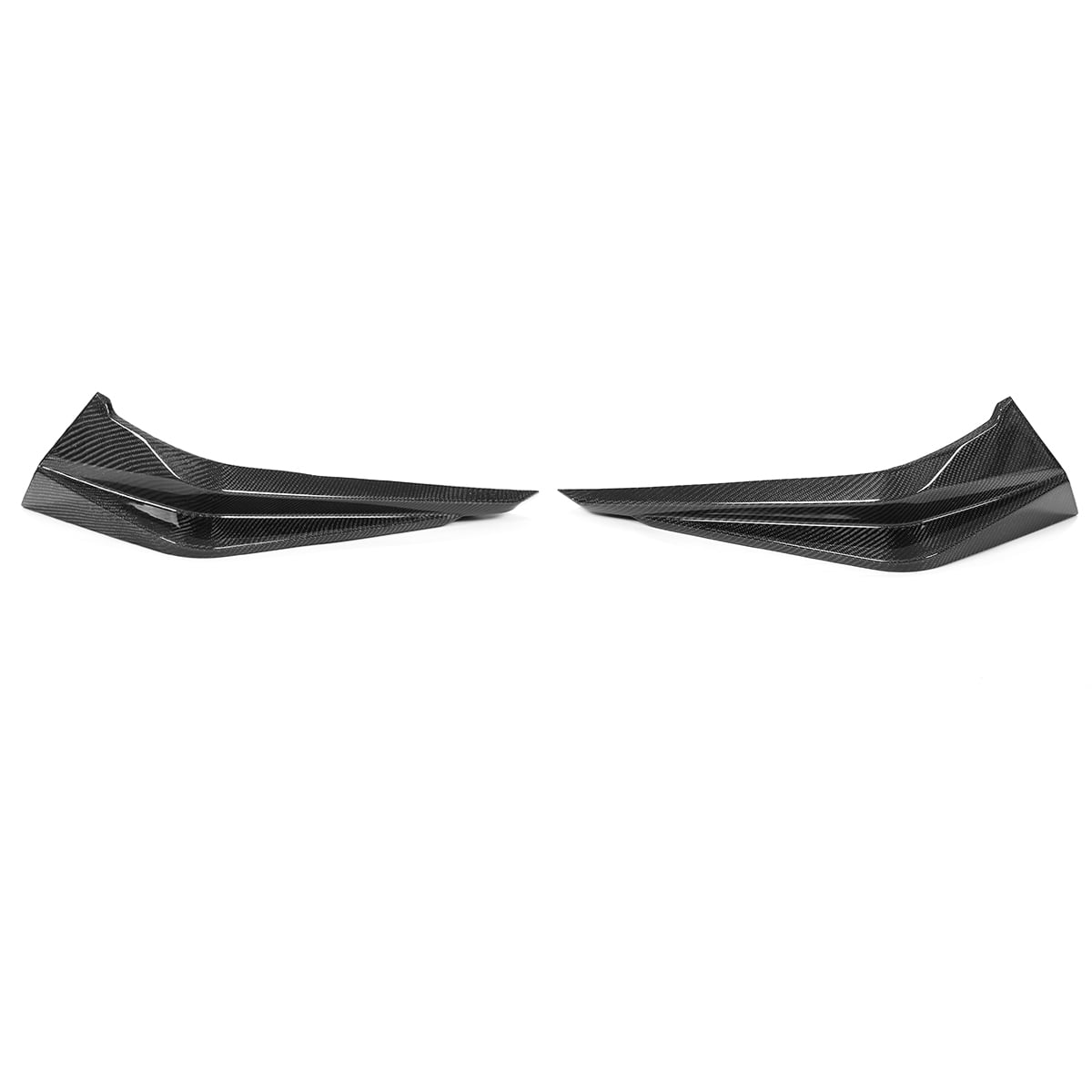 Ikon Motorsports 2PCS Front Bumper Lip Spoiler Air Dam Chin Deflector Splitter Added on Bodykit ...