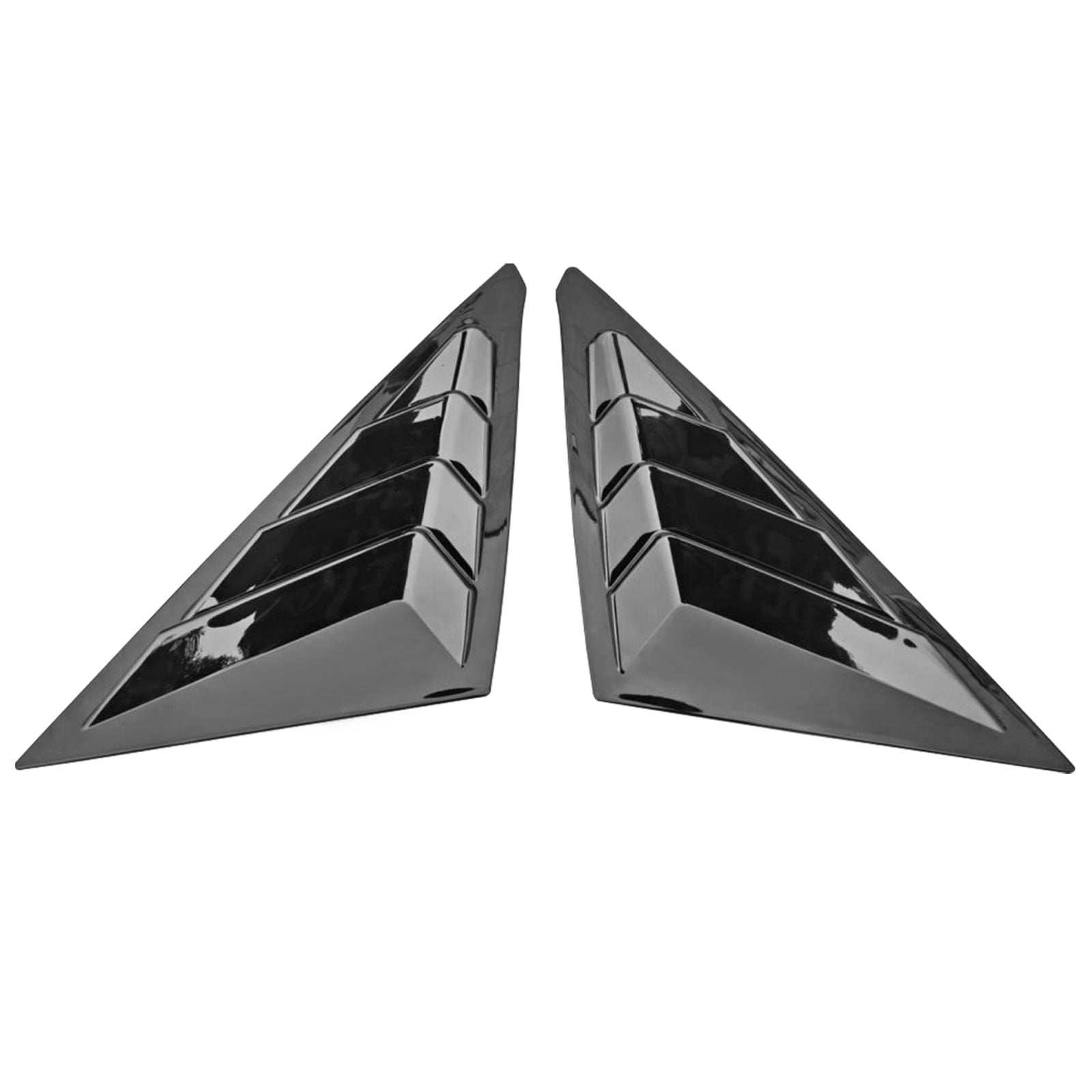 Ikon Motorsports 2PCS Side Quarter Window Louver Scoops Compatible With ...