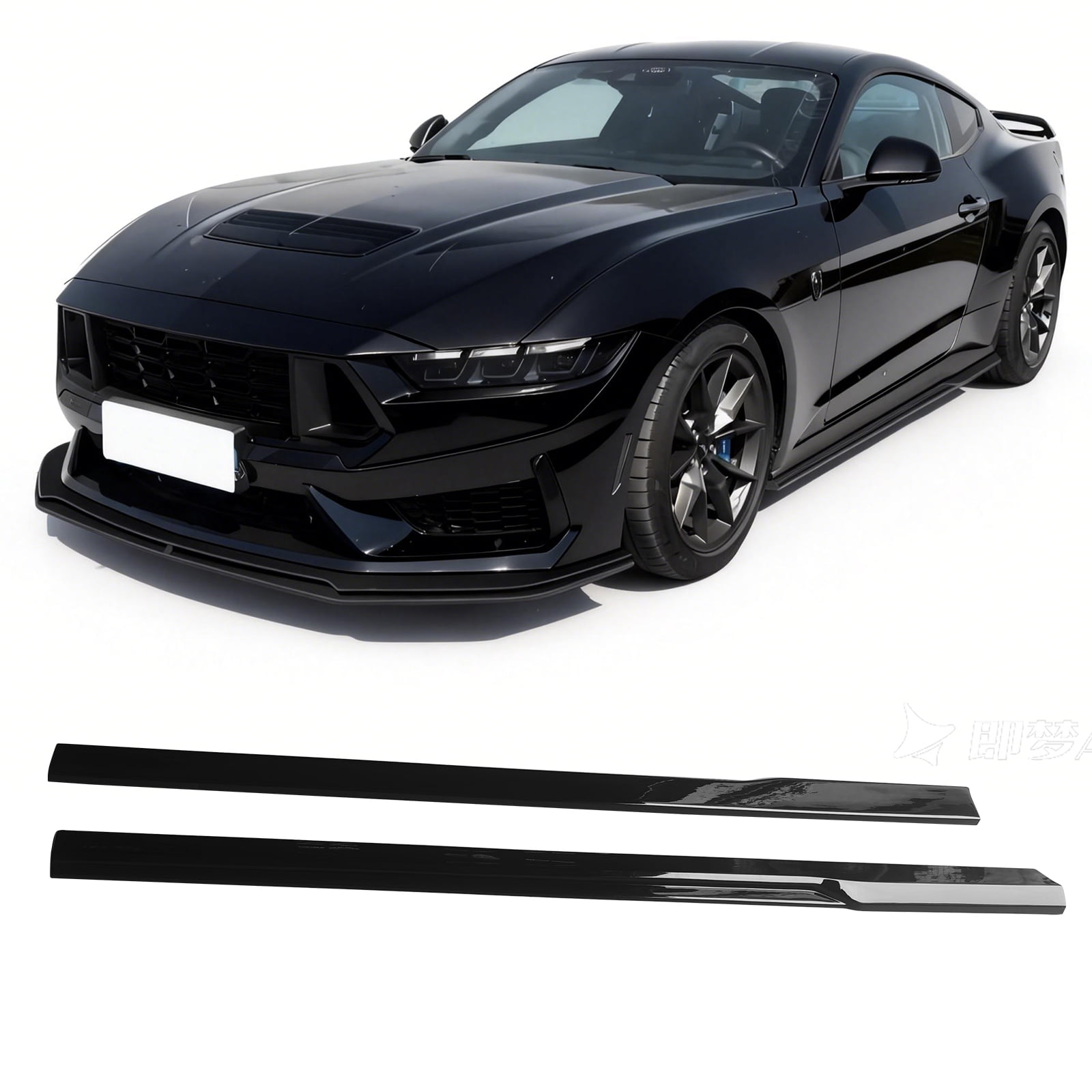 Ikon Motorsports 2PCS Side Skirts Extension Rocker Panels Splitter Lip ...