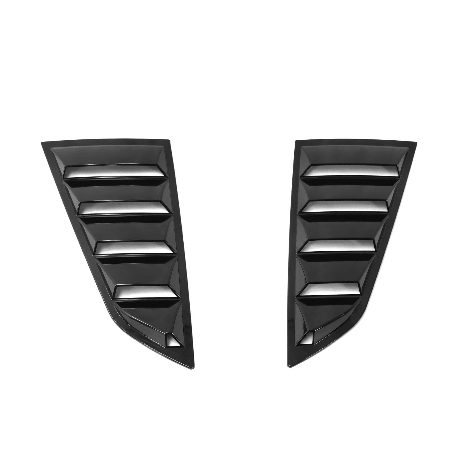 Ikon Motorsports 2PCS Side Window Louver Scoop Sun Shade Cover Compatible With 2014-2019 ...