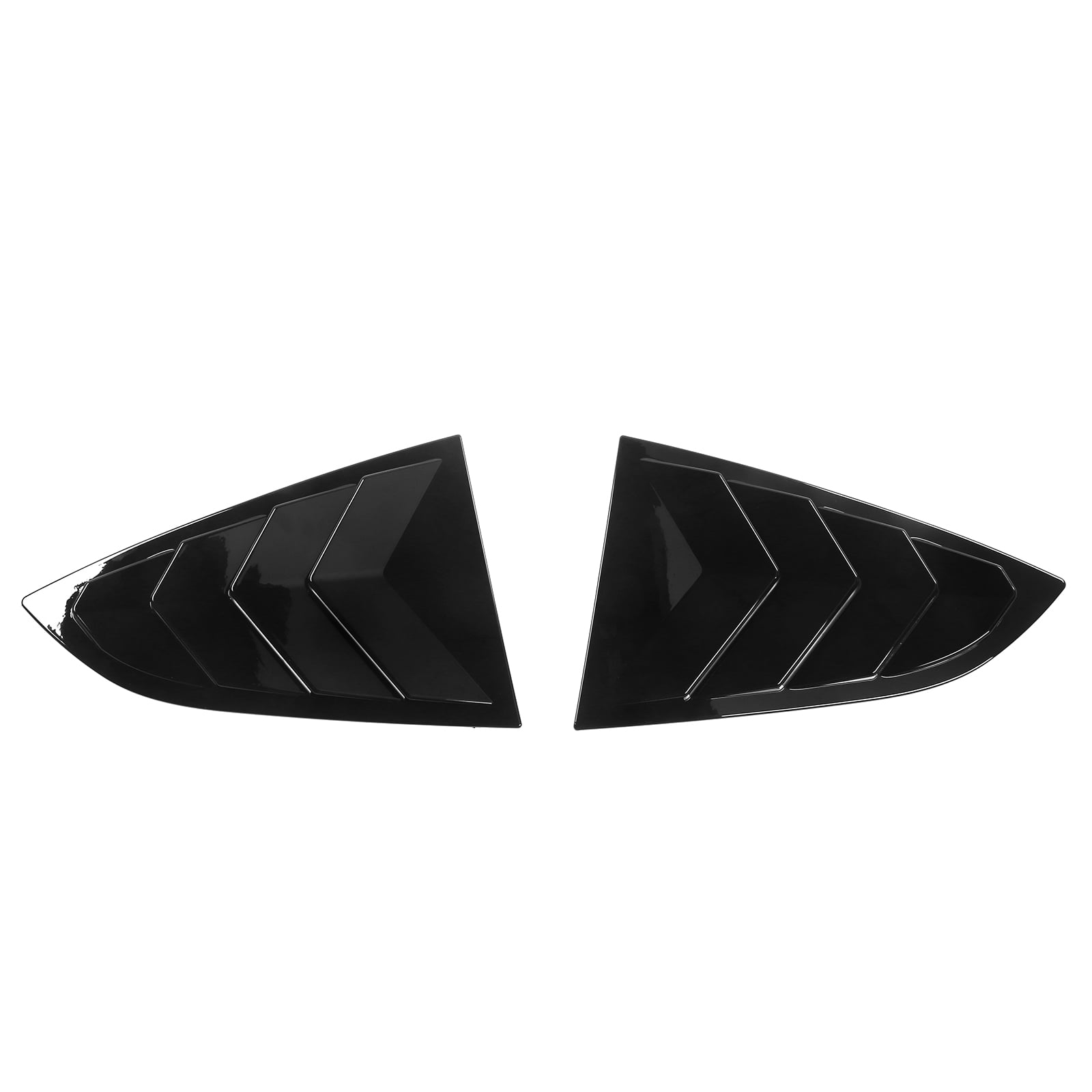 Ikon Motorsports 2PCS Side Window Louvers Quarter Scoop Sun Shade Cover ...