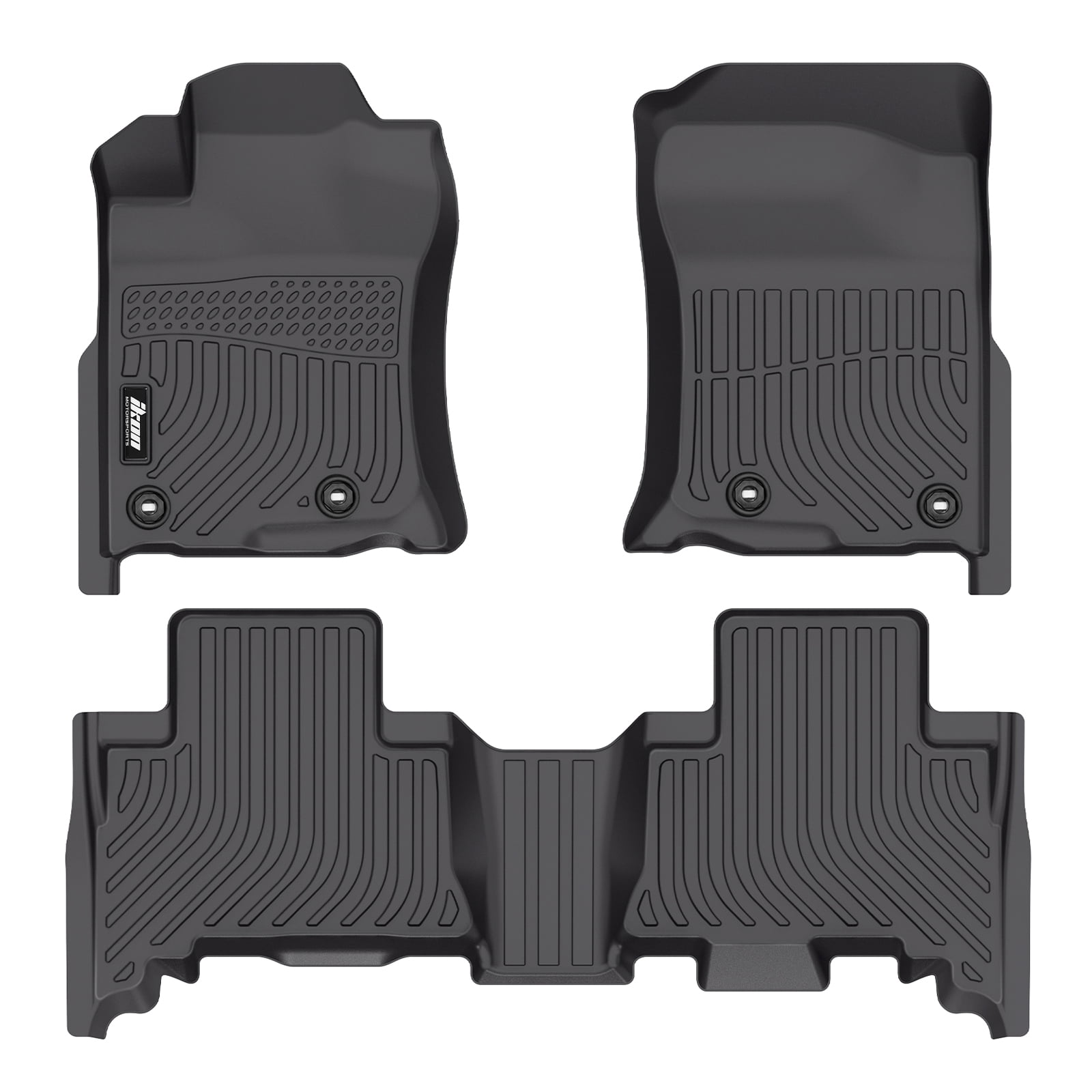 Ikon Motorsports 3D Molded TPE Floor Mats Compatible with 2013-2024 ...