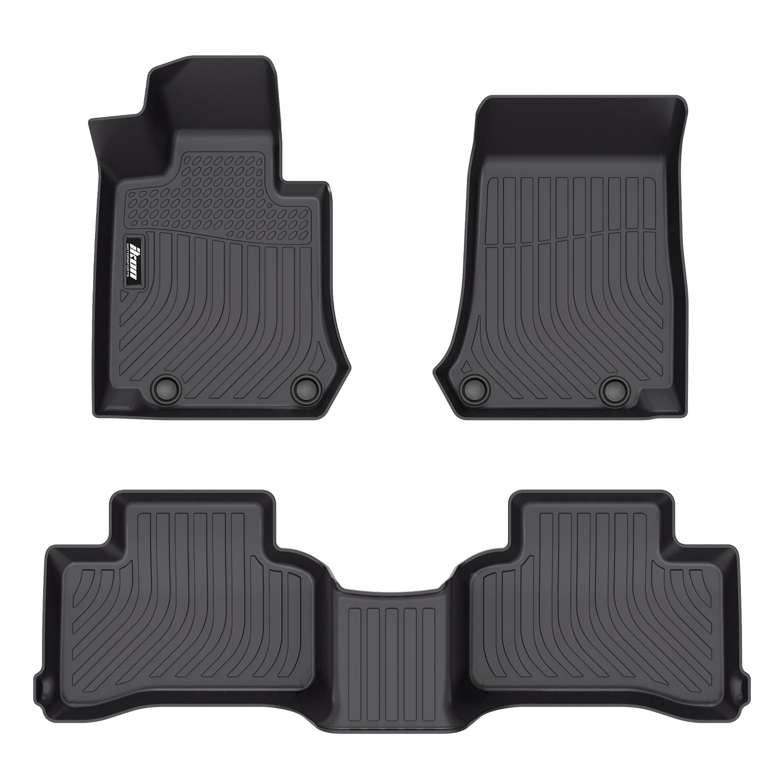 Ikon Motorsports 3D Molded TPE Floor Mats Compatible with 2016-2022 ...