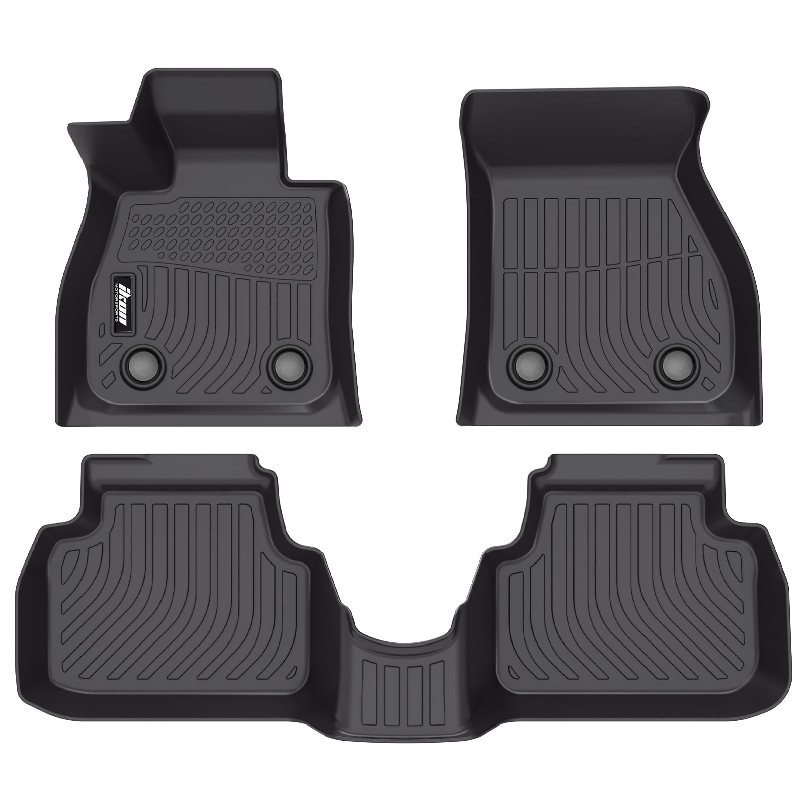 Ikon Motorsports 3D Molded TPE Floor Mats Compatible with 2016-2024 ...