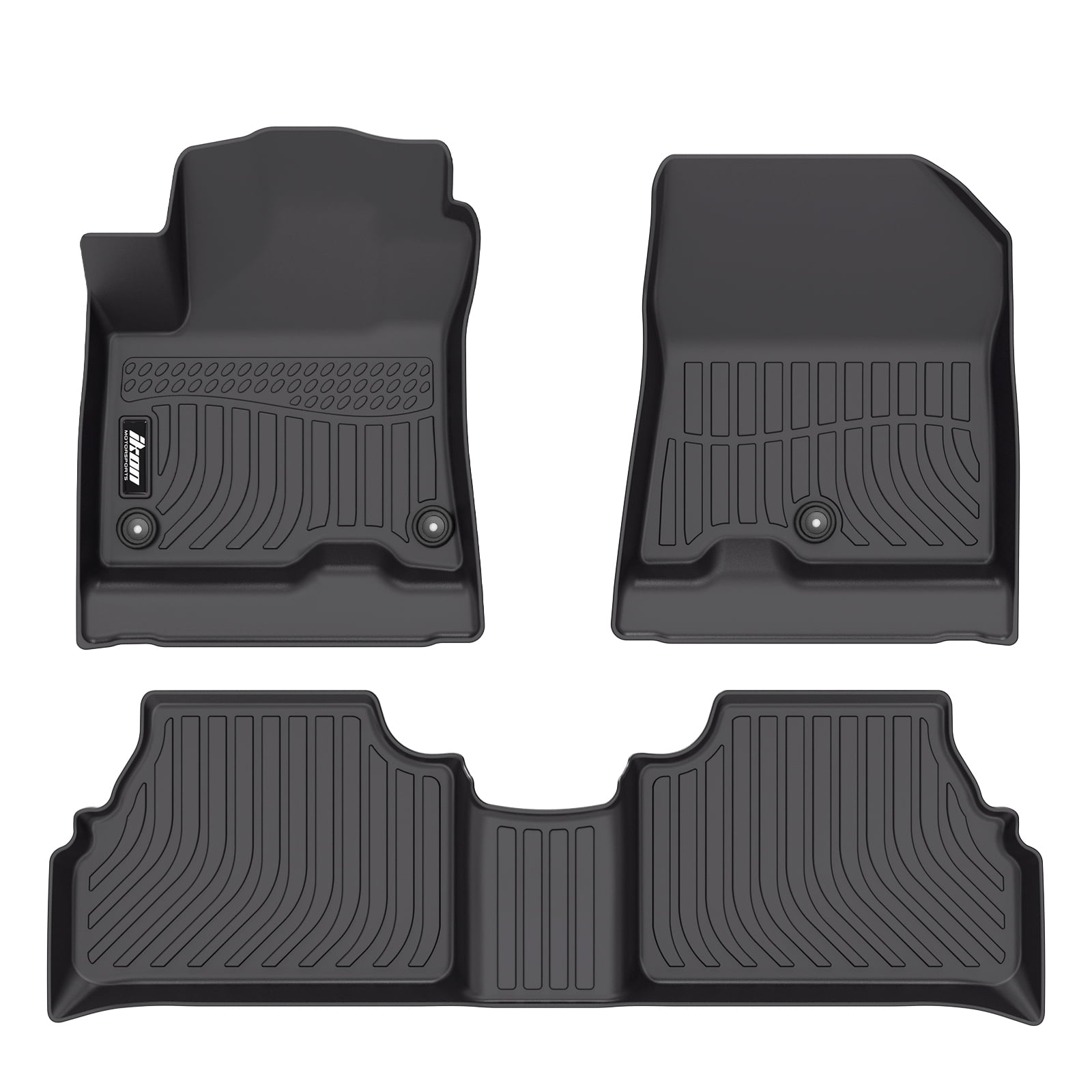Ikon Motorsports 3D Molded TPE Floor Mats Compatible with 2019-2023 ...