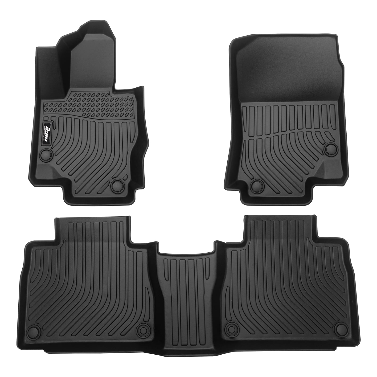 Ikon Motorsports 3D Molded TPE Floor Mats Compatible with 2020-2025 ...
