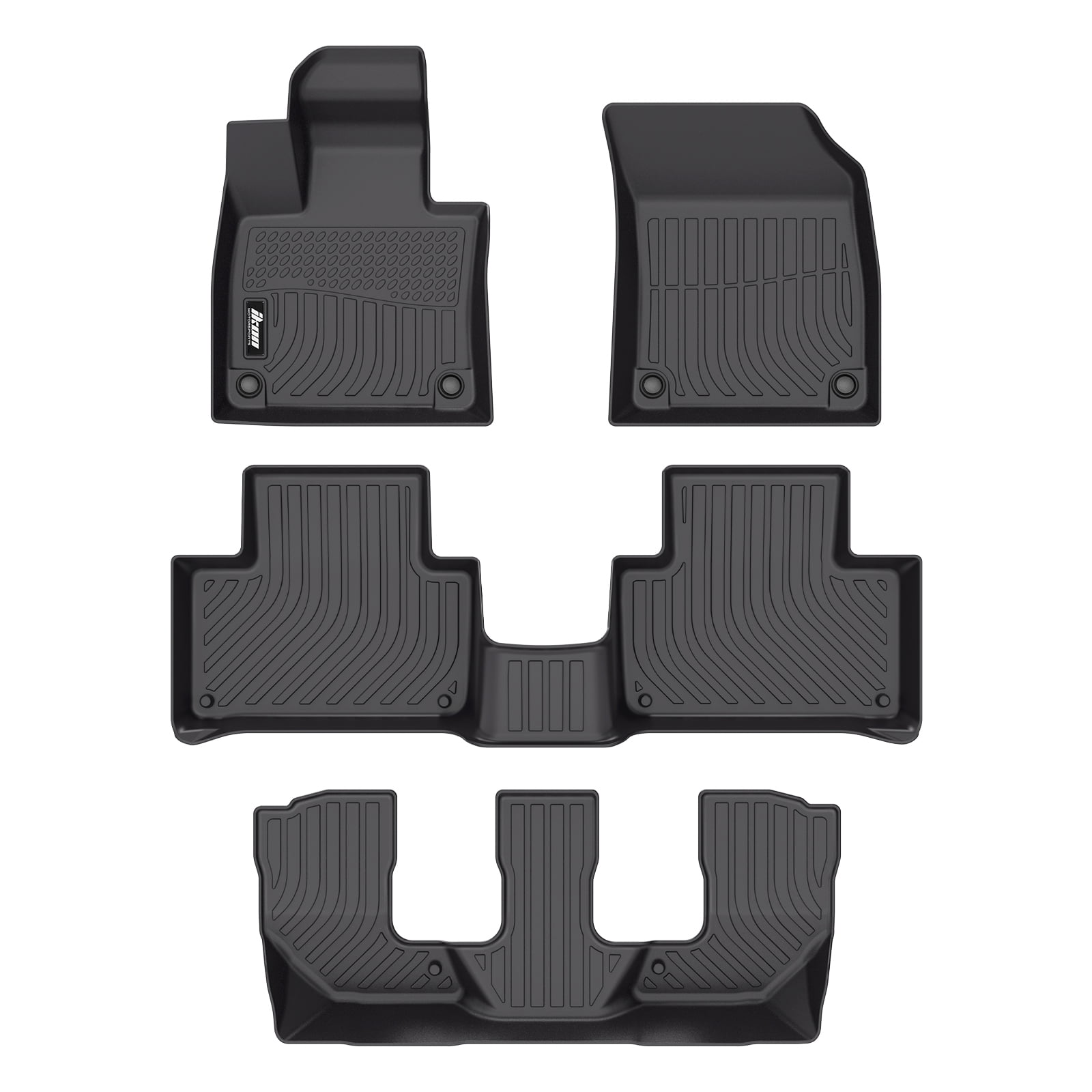 Ikon Motorsports 3D Molded TPE Floor Mats Compatible with 2021-2025 ...
