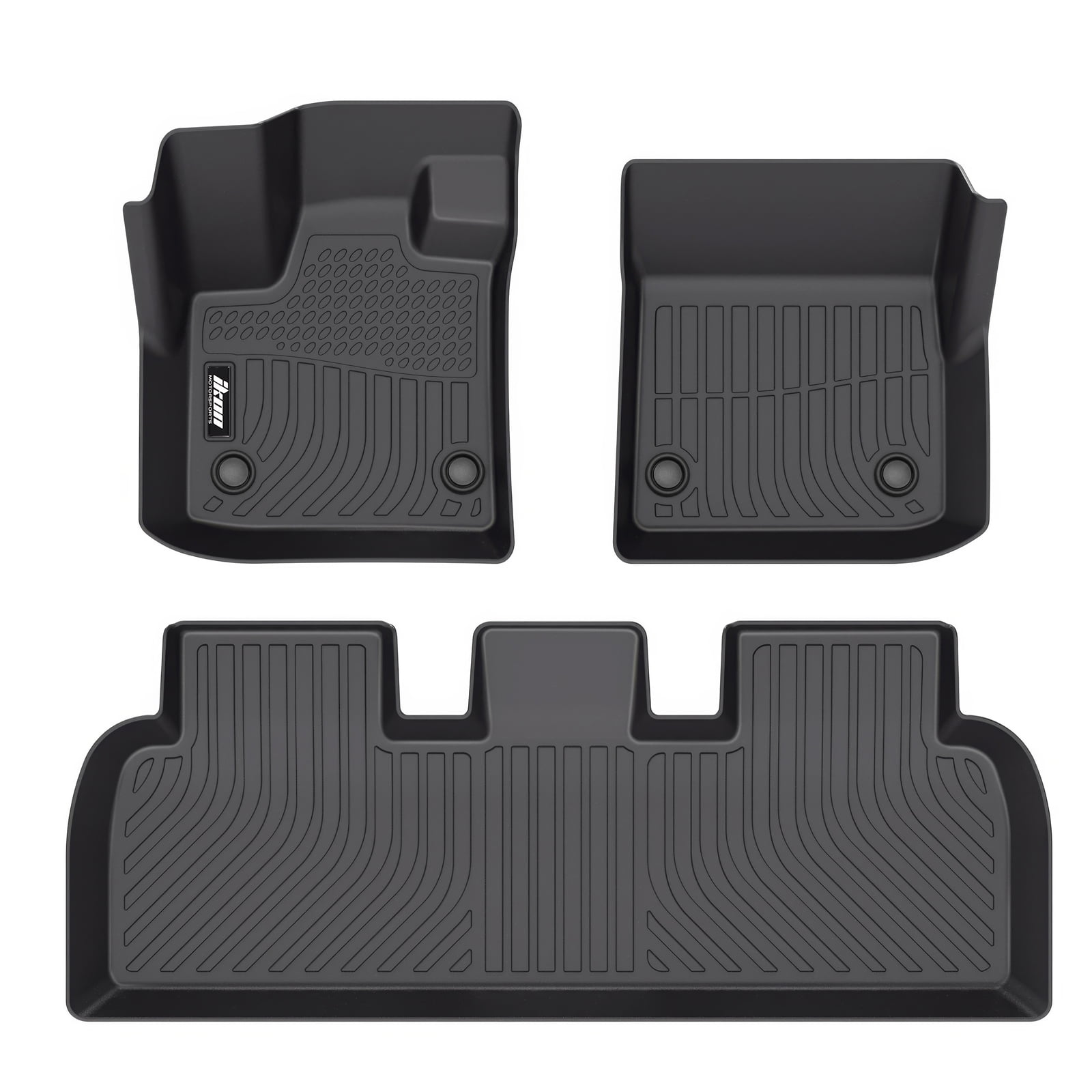 Ikon Motorsports 3D Molded TPE Floor Mats Compatible with 2023-2024 ...