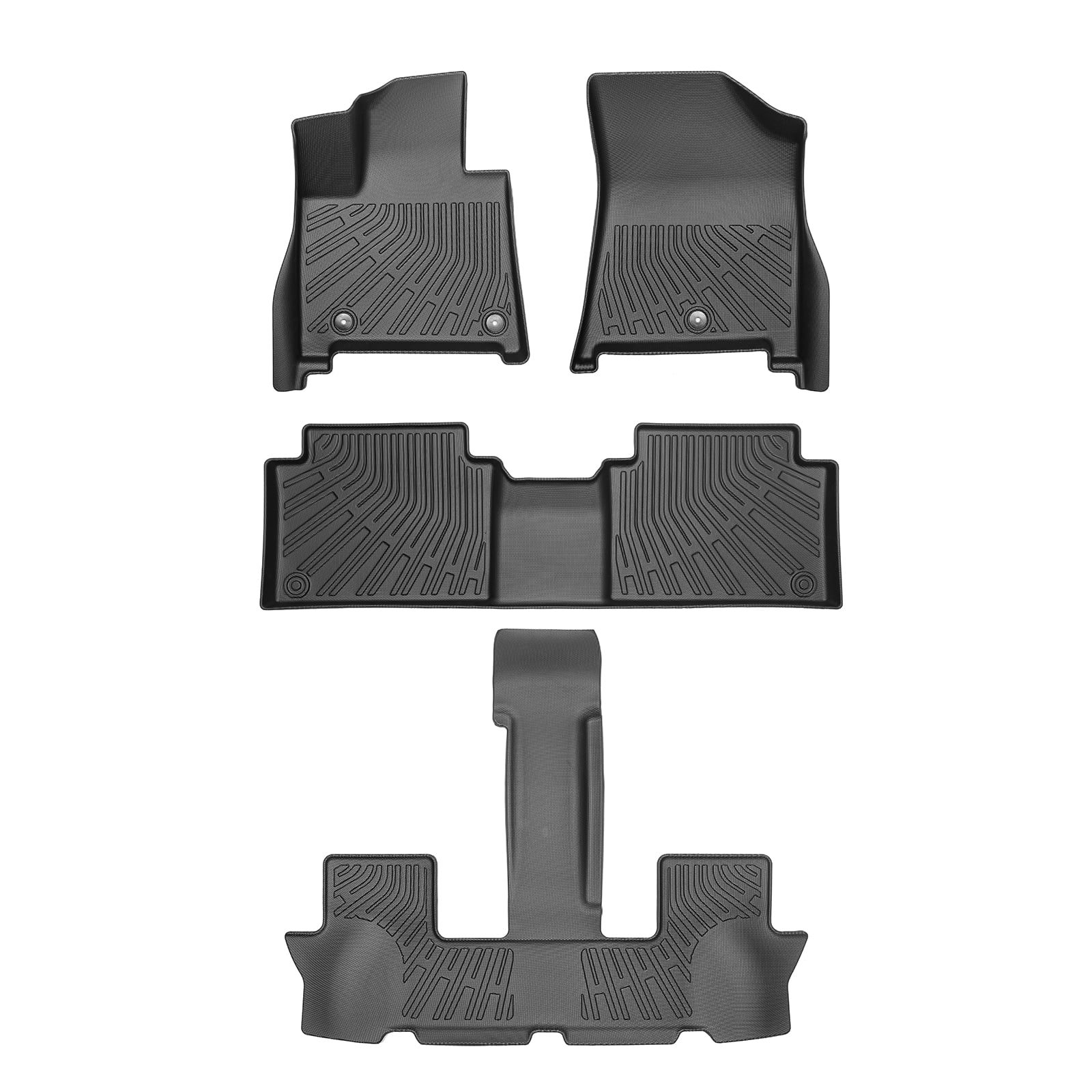 Ikon Motorsports 3D Molded TPE Floor Mats Compatible with 2024-2025 ...