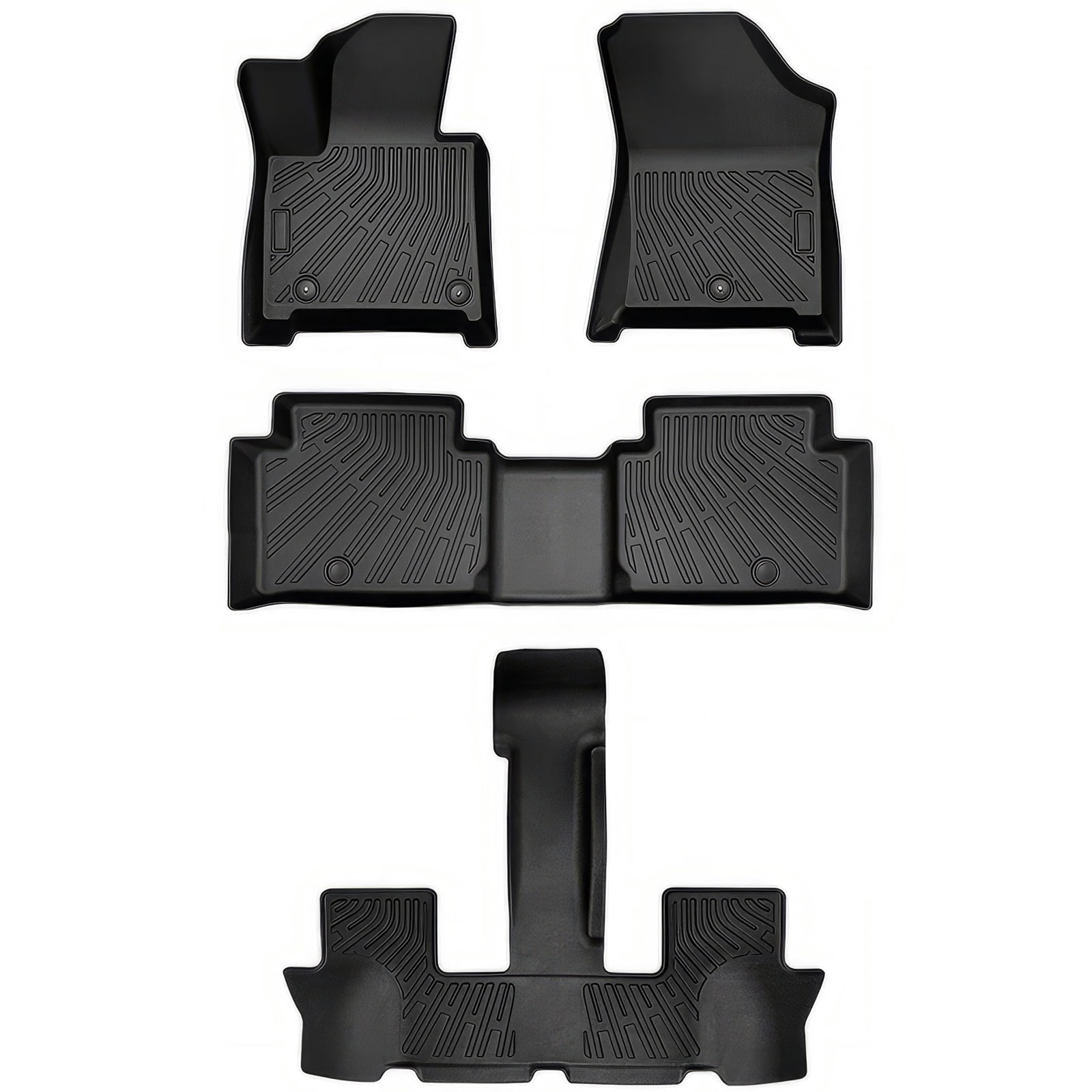 Ikon Motorsports 3D Molded TPE Floor Mats Compatible with 2024 Hyundai ...