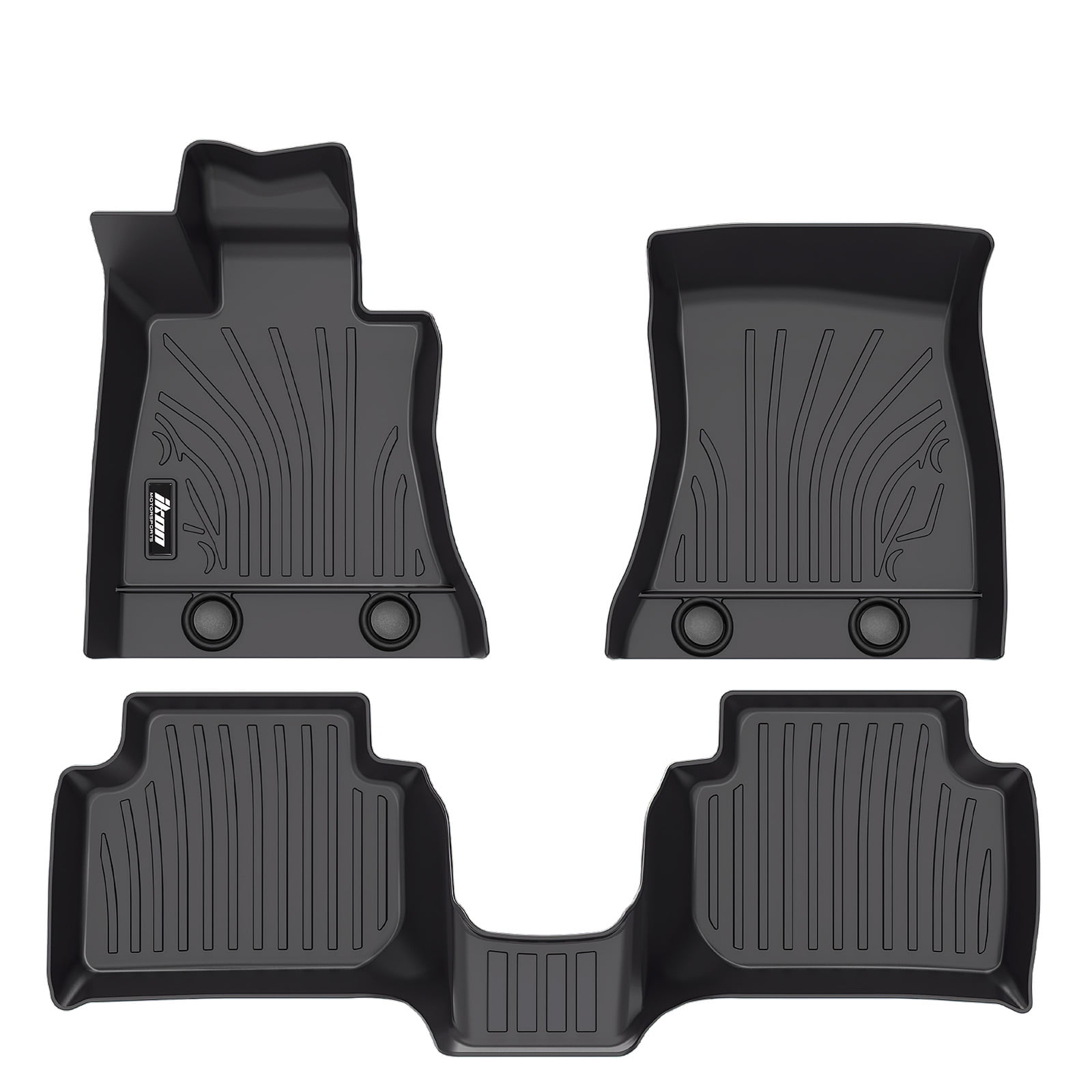 Ikon Motorsports 3D TPE Floor Mats, Compatible with 2017-2025 Alfa ...